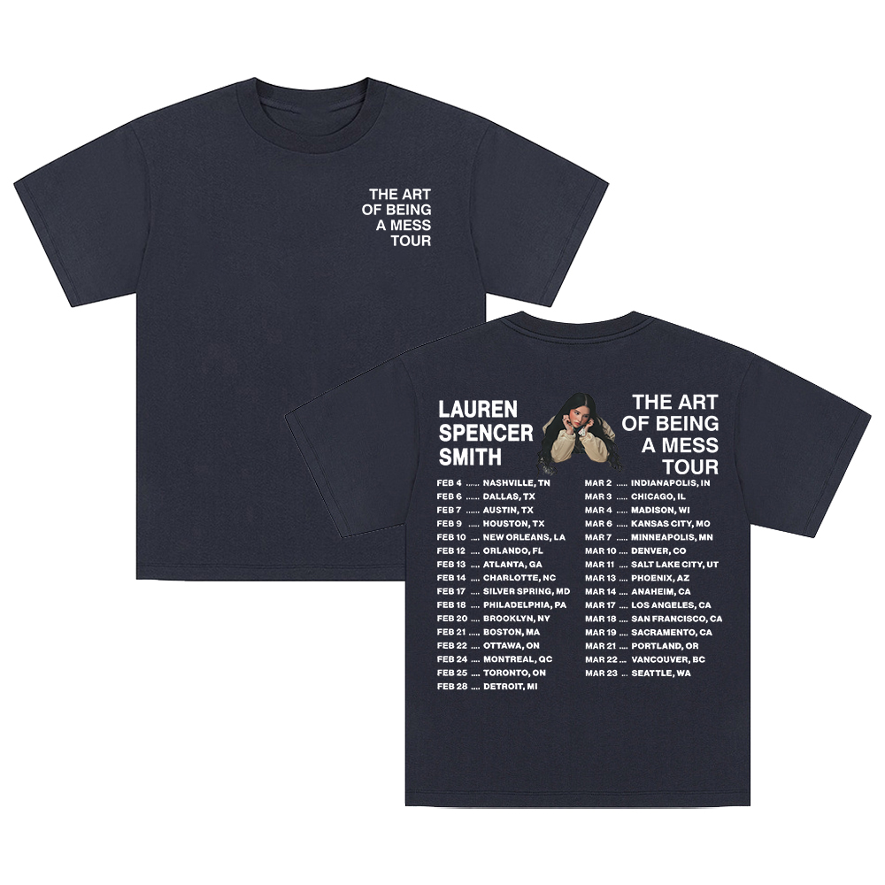 Lauren Spencer Smith The Art Of Being A Mess Tour 2026 T-shirt Short ...