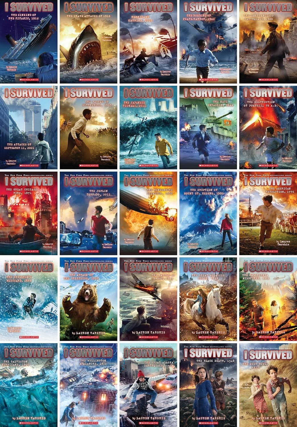 Lauren Tarshis’s I Survived Series Complete Set of 25 Books - Walmart.com