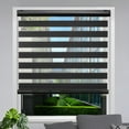 Lauren Taylor Cordless Zebra Blinds for Windows - 100% Polyester Pull ...