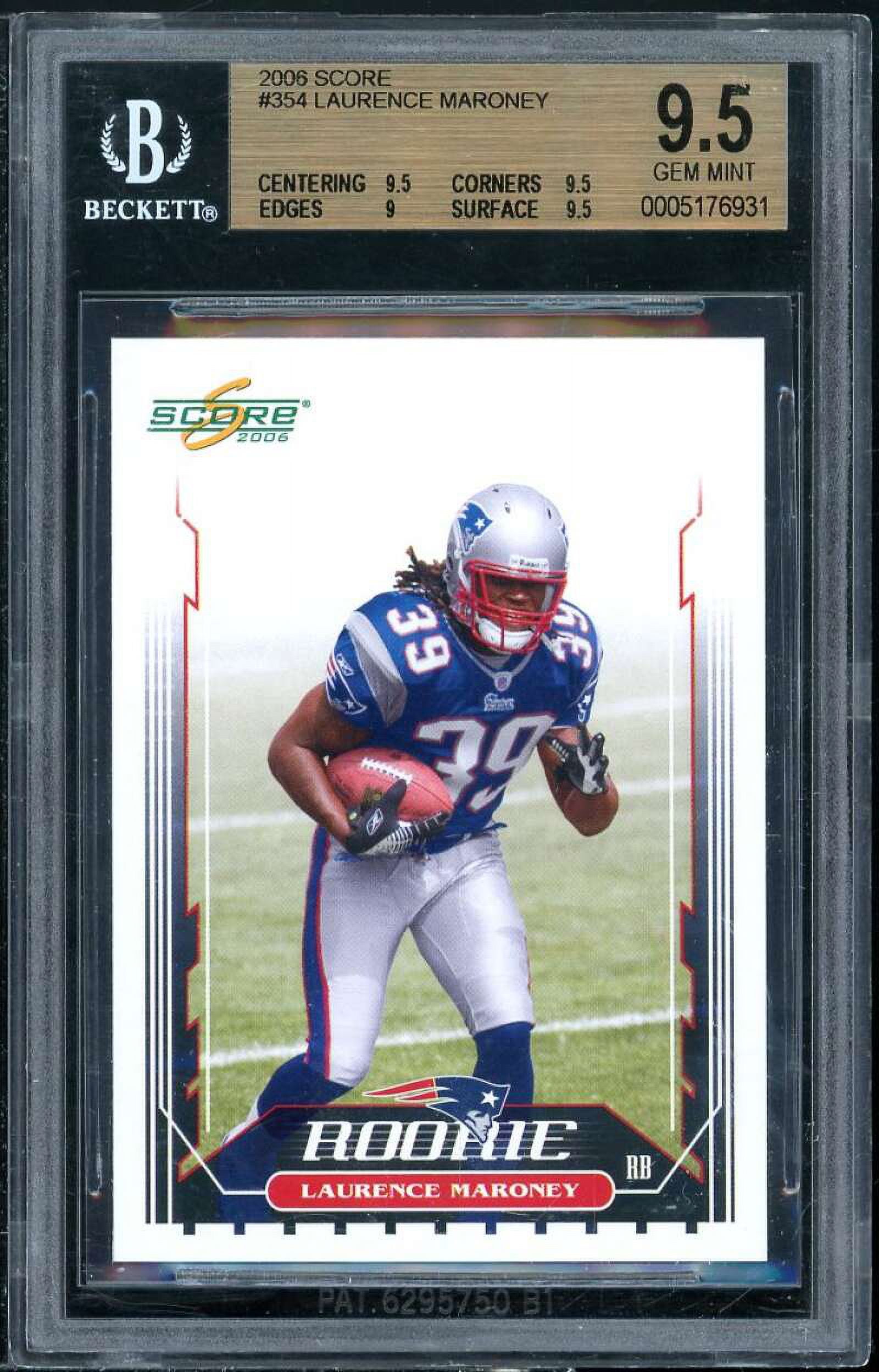 Laurence Maroney Rookie Card 2006 Score #354 - Walmart.com