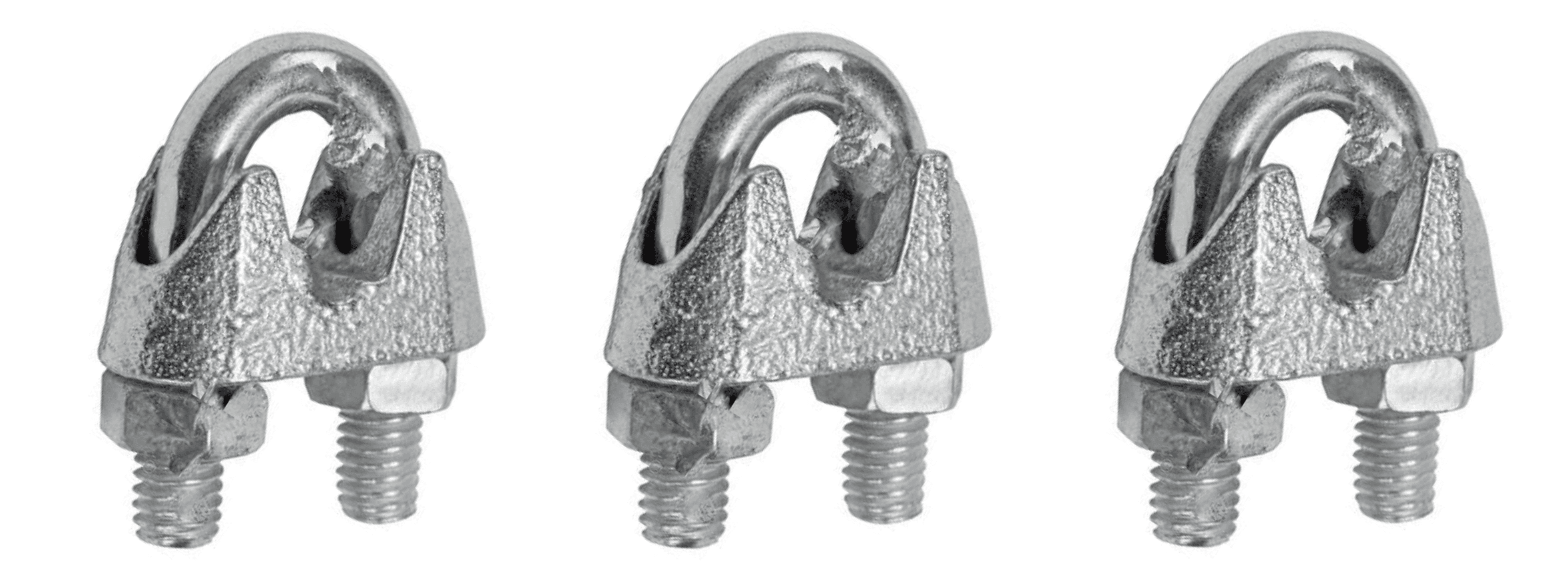 Laureola 1/16" Wire Rope Cable Clip, Wire Rope Clamp, Pack of 12 pcs ...