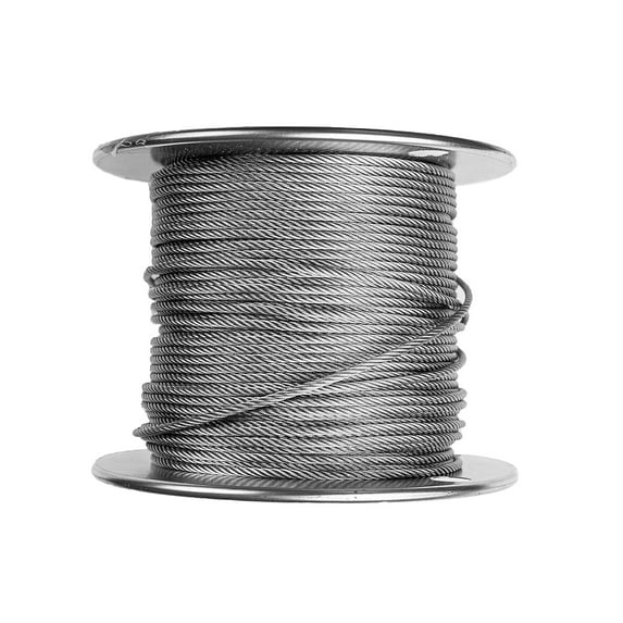 Laureola 3/16" Stainless Steel Type 7x19 Aircraft Cable Wire Rope Grade ...