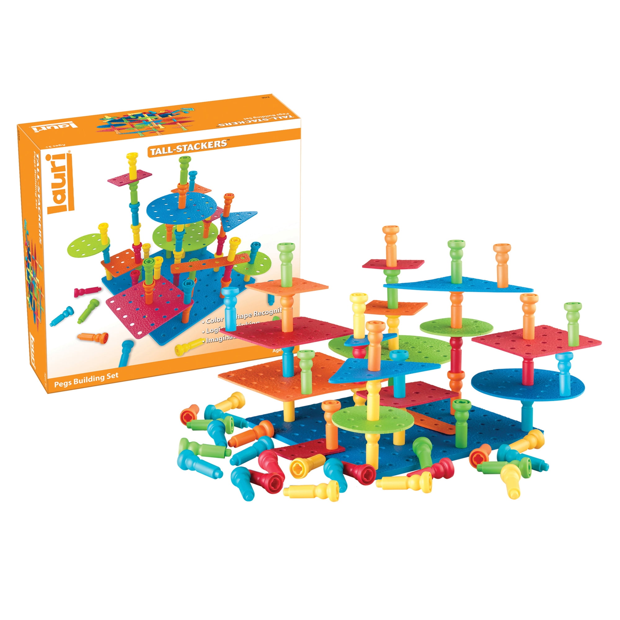 Lauri® Tall-Stackers™ Pegs Building Set - Walmart.com