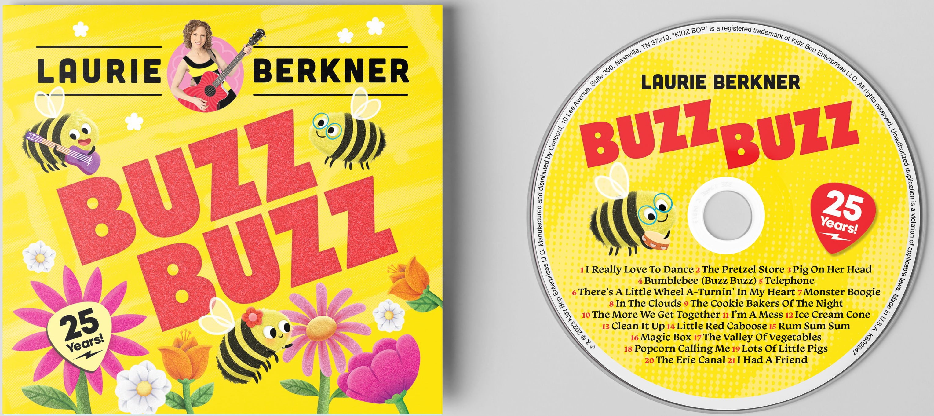 Laurie Berkner - Buzz Buzz (25th Anniversary Edition) - CD - Walmart.com