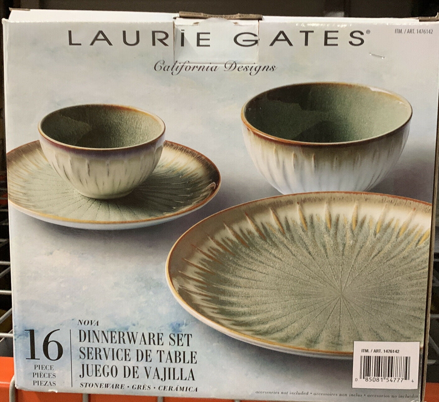 Laurie Gates Nova 16-Piece Service for 4 Dinnerware Set. - Walmart.com