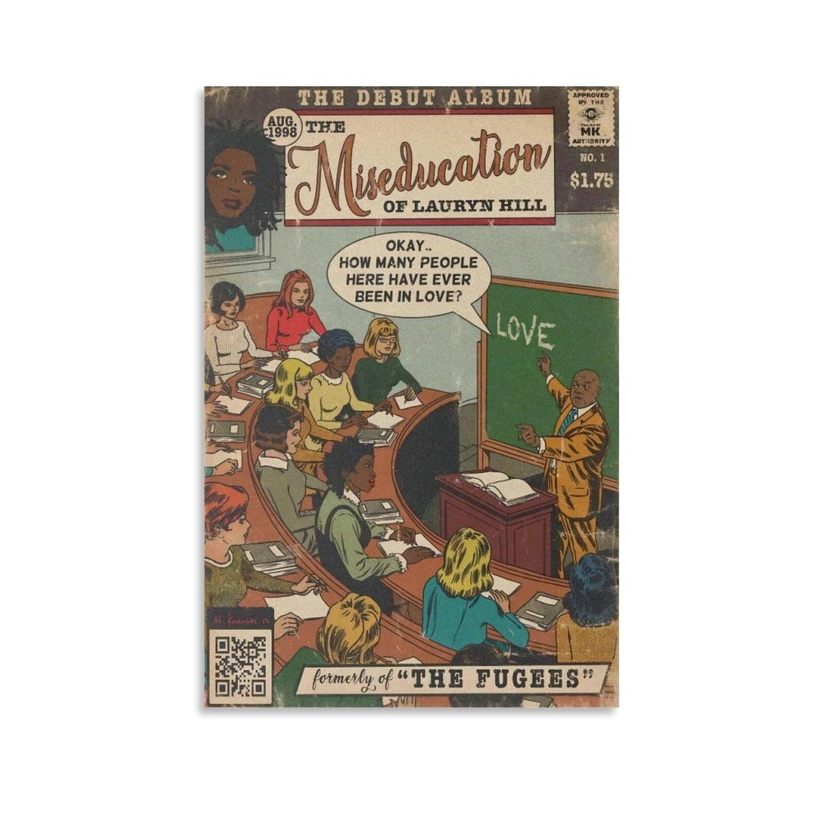 Lauryn Hill Poster The Miseducation of Lauryn Hill Music Album Comic ...