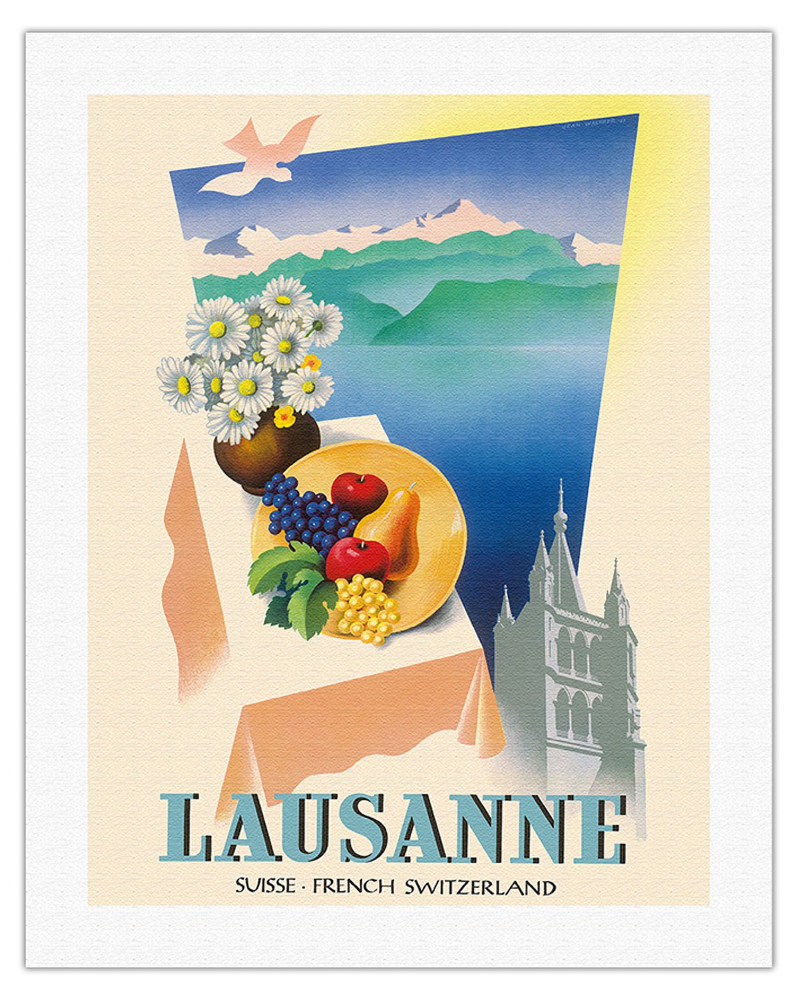 Lausanne Suisse - French Switzerland - Lausanne Cathedral - Lake Geneva ...