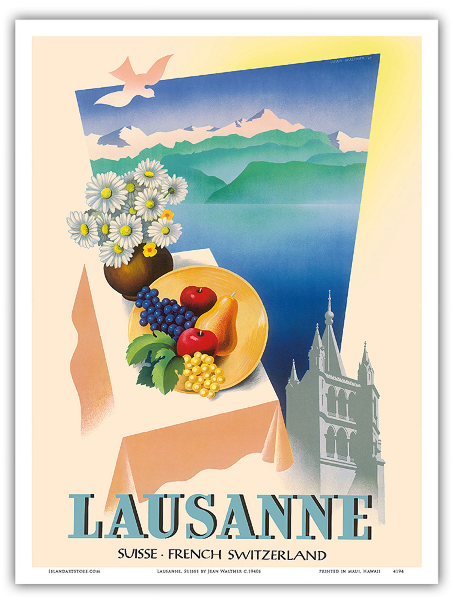 Lausanne Suisse - French Switzerland - Lausanne Cathedral - Lake Geneva ...