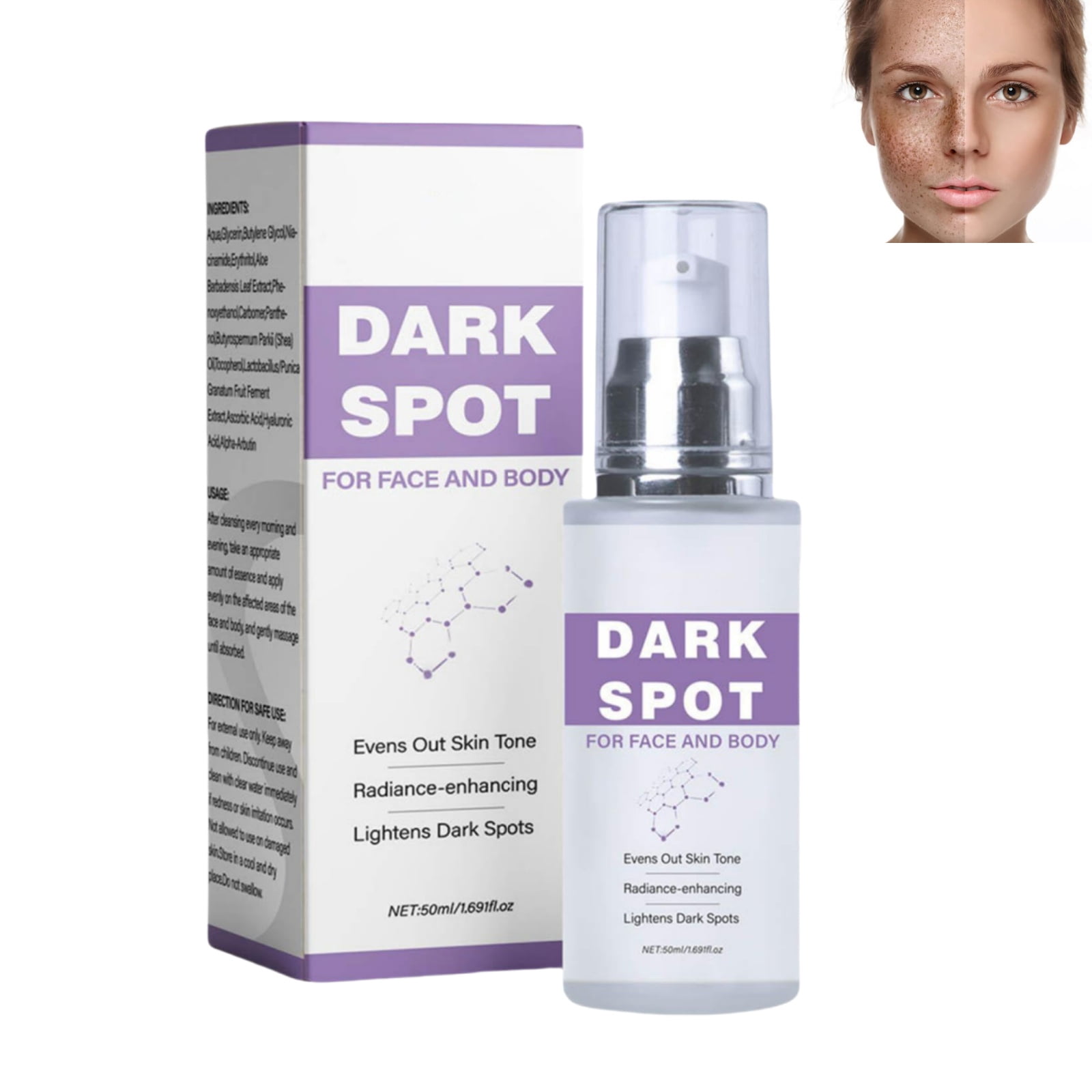 Lautos Dark Spot Corrector 1.69 FL OZ - Fade Spots on Face & Body - For ...