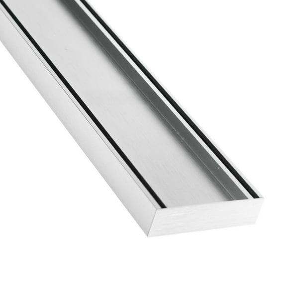 Lauxes 36 Inch Tile Insert Cut-to-Fit Adjustable Linear Drain with End ...