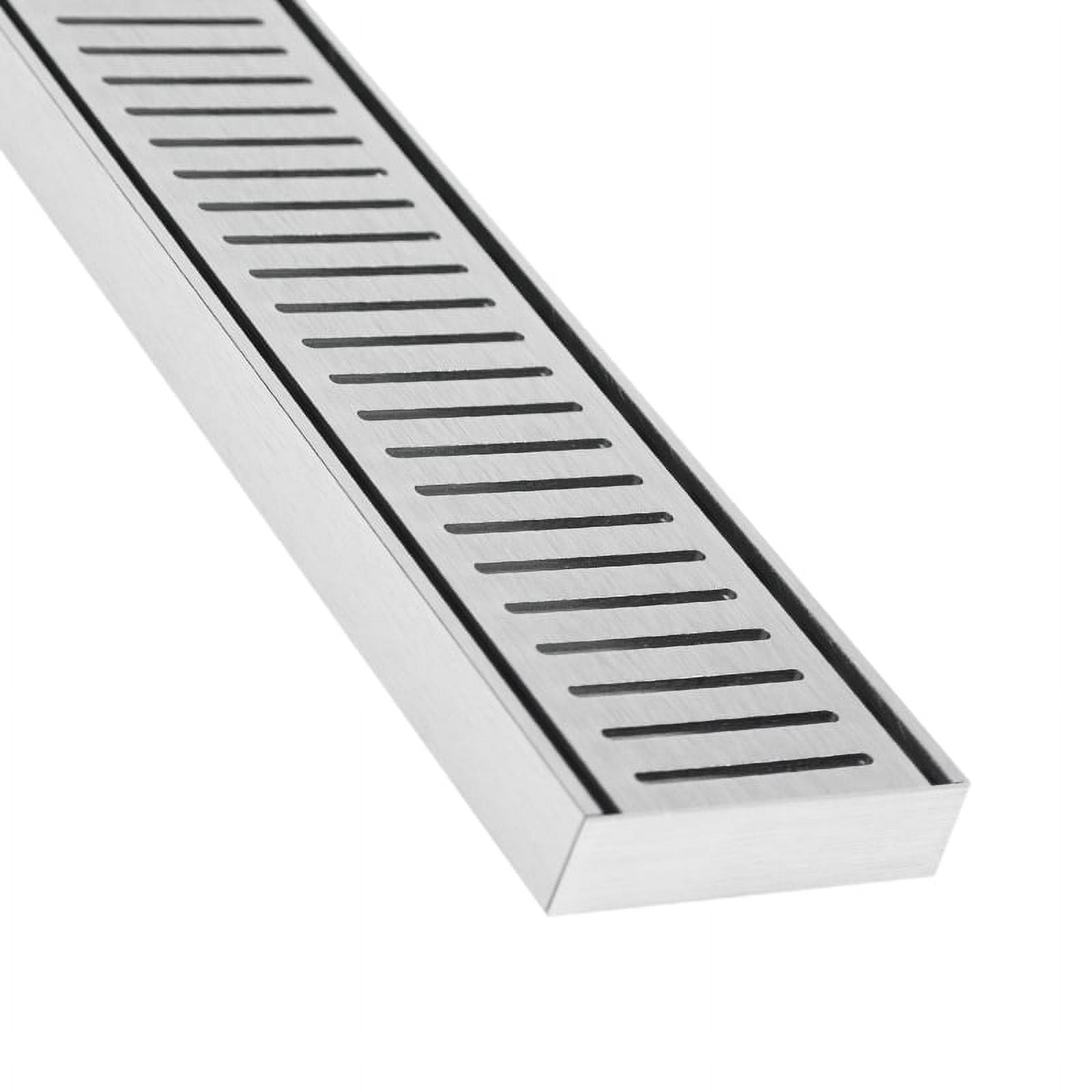 Lauxes 36-inch Linear Shower Drain - Silk Sliver Linear Shower Drain ...