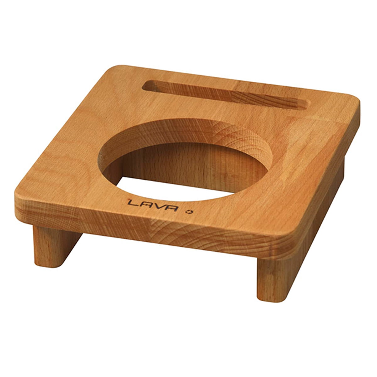 Lava Cast Iron 14.5 inch-Rectangle Beechwood Panel Service Stand ...