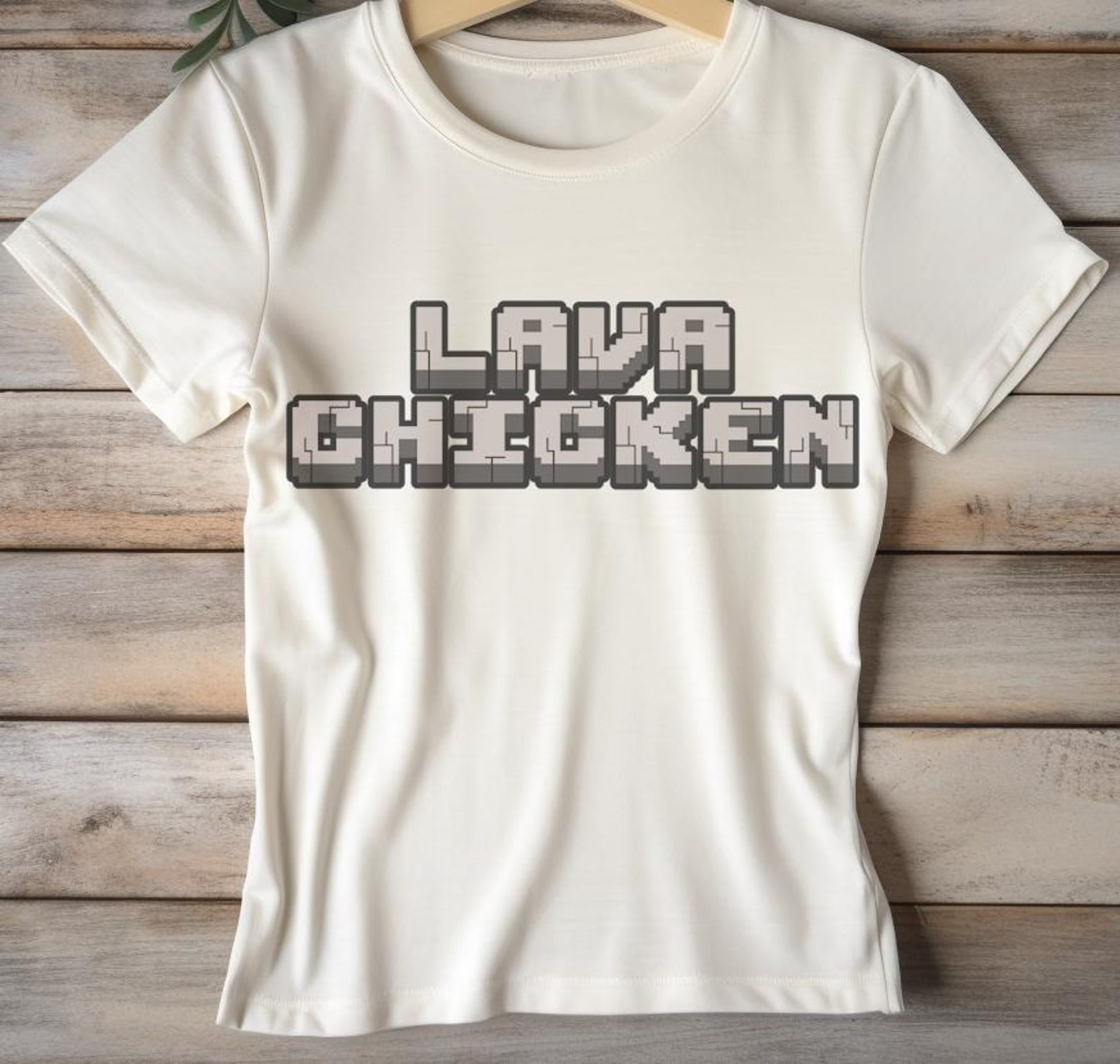 Lava Chicken Minecraft Shirt – Funny Flint and Steel Meme Tee, Unisex ...