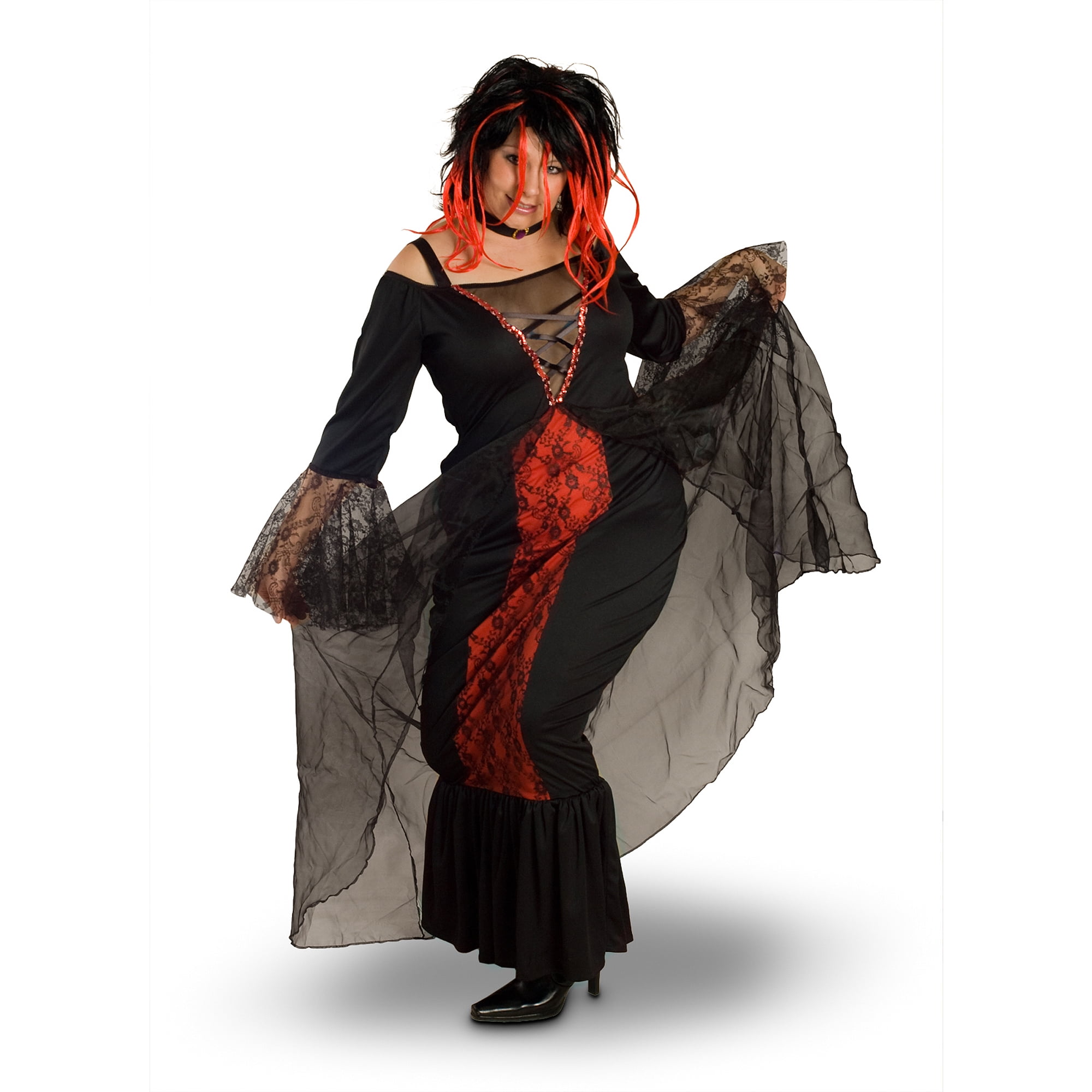Lava Diva Vampiress Women's Plus Size Adult Halloween Costume - Walmart.com