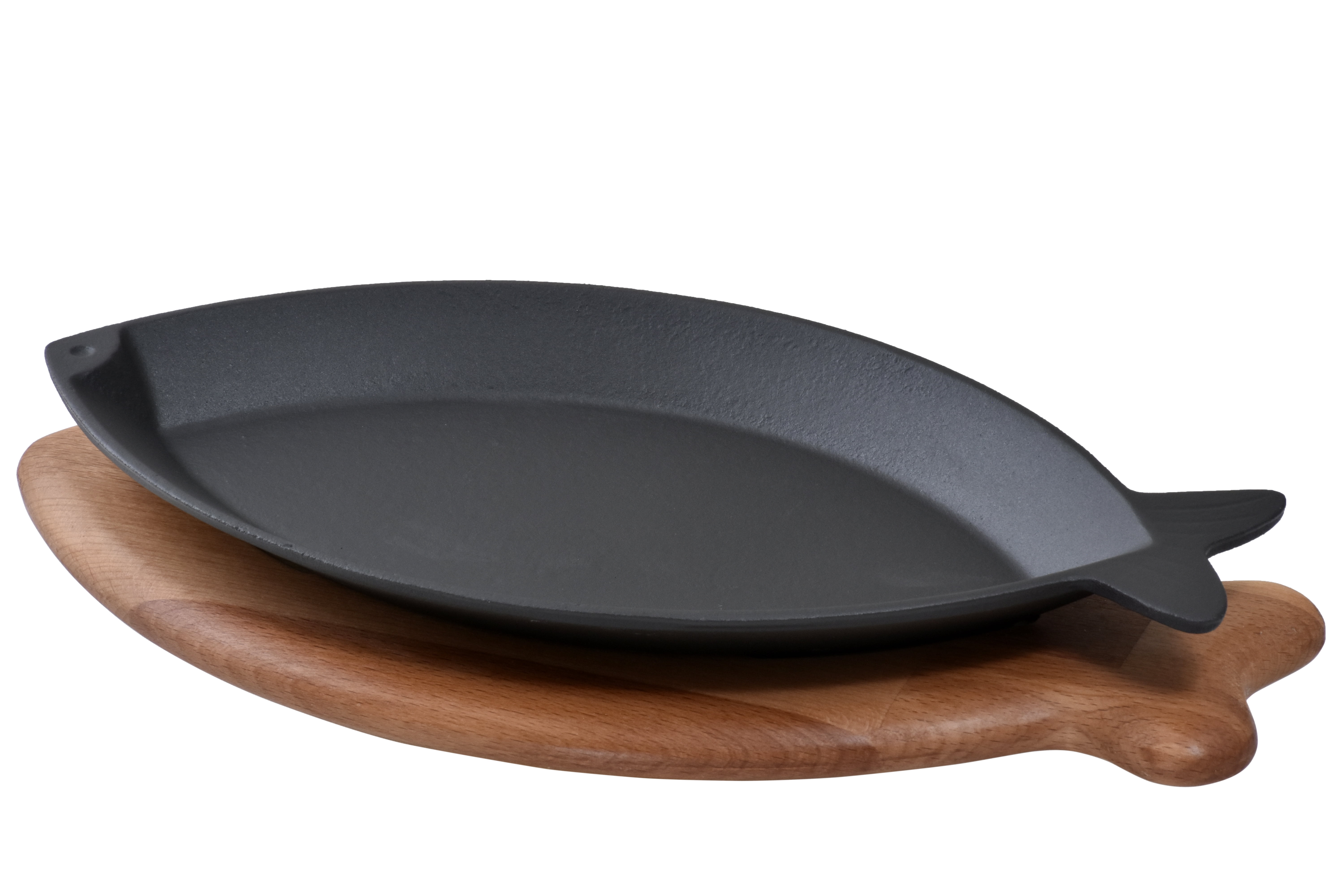 Lava Enameled Cast Iron Serving Dish 12.5 inch-Fish Shaped with ...