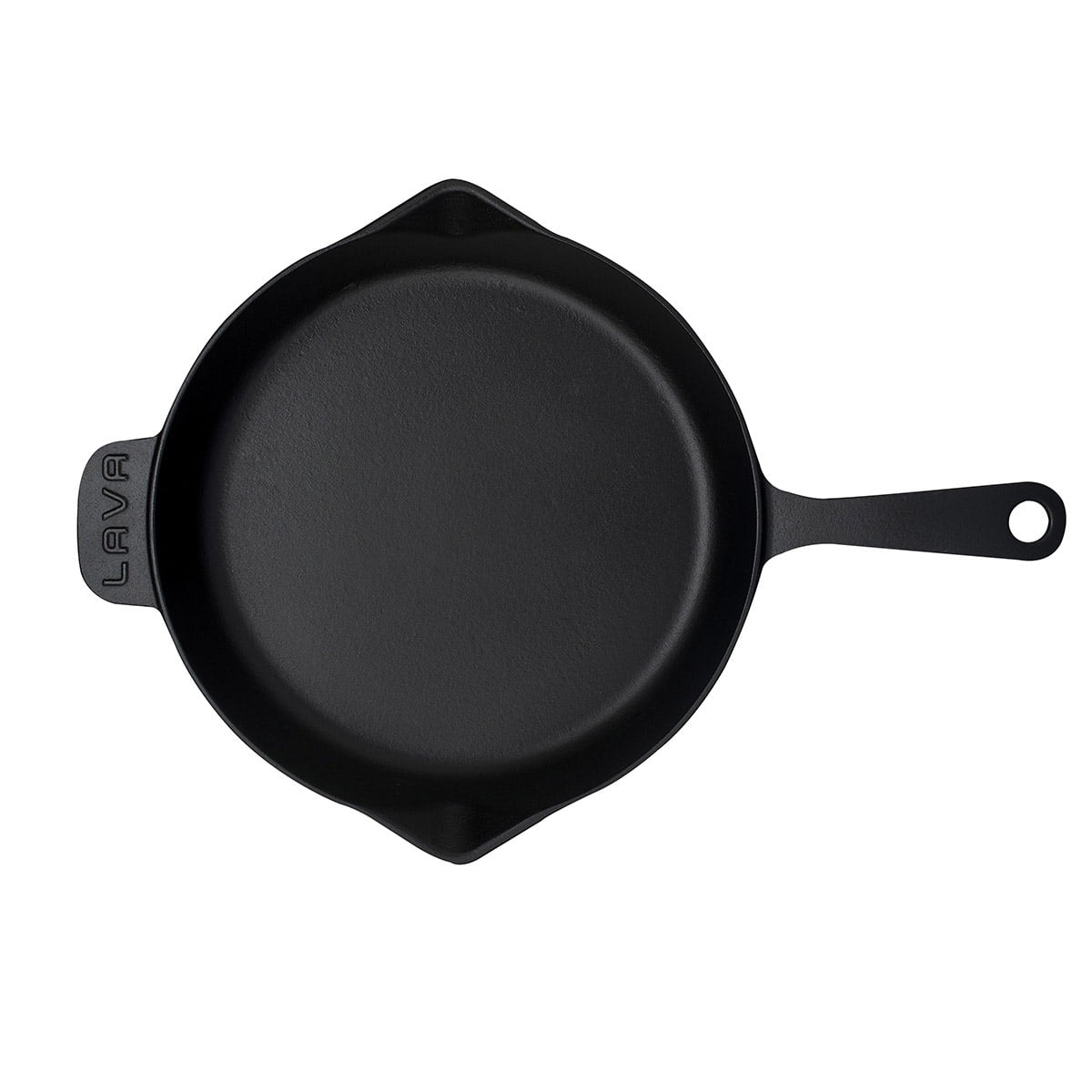 Lava Enameled Cast Iron Skillet Frying Pan with Pour Spouts - 11 Inch ...