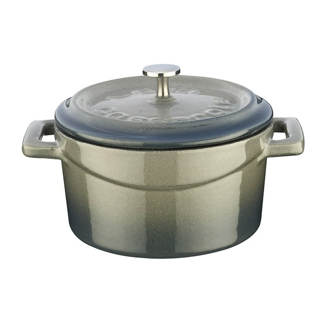 Lava Enameled Cast Iron Small Dutch Oven 0.4 Qt. Round with Trendy Lid ...