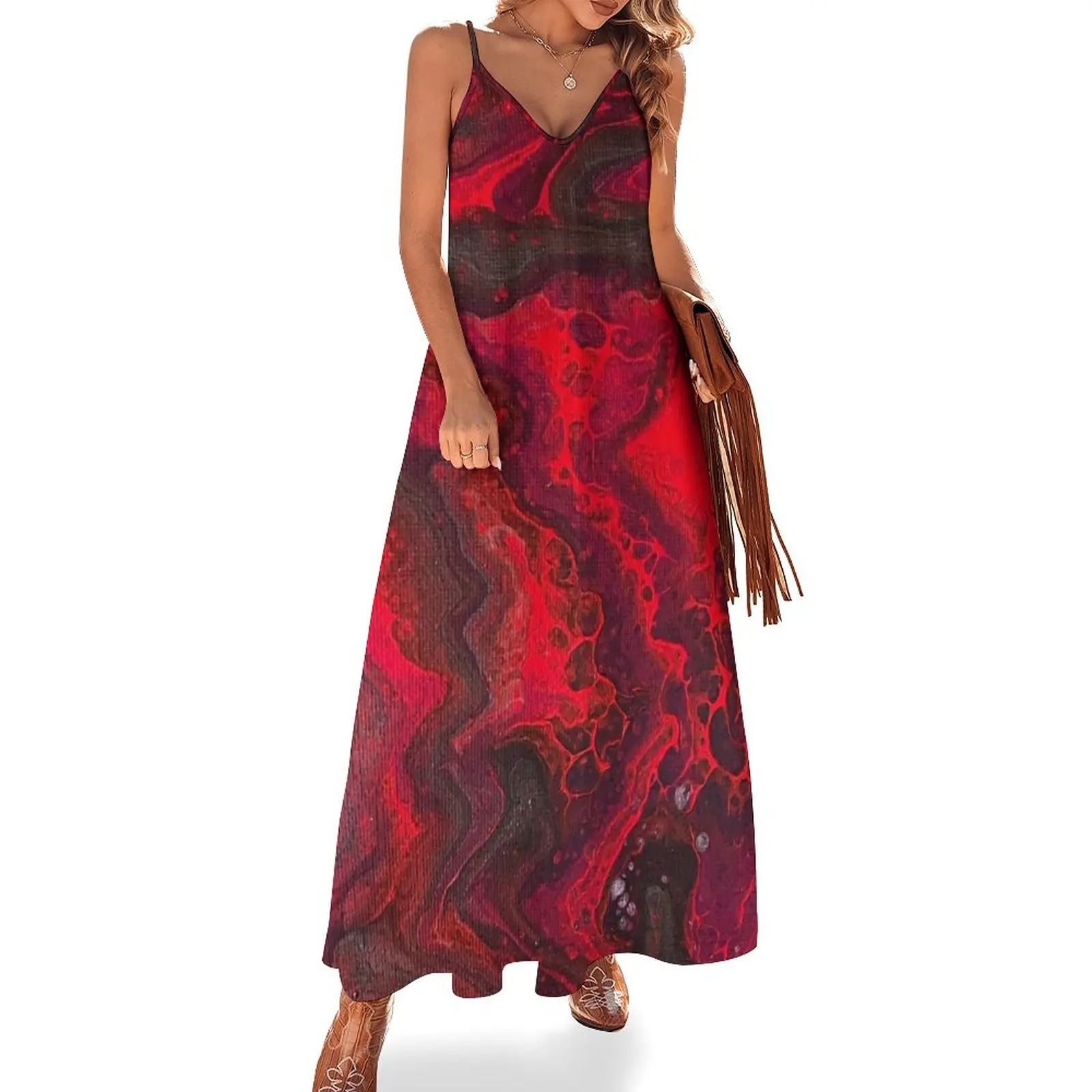 Lava Flow - Ryan Olson Sleeveless Dress elegant women's dresses sale cocktail dresses long dress ...