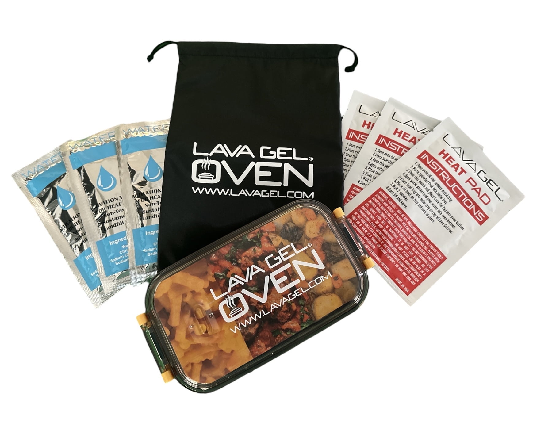 Lava Gel Oven, Portable Flameless Food Heater for Camping, Hiking ...