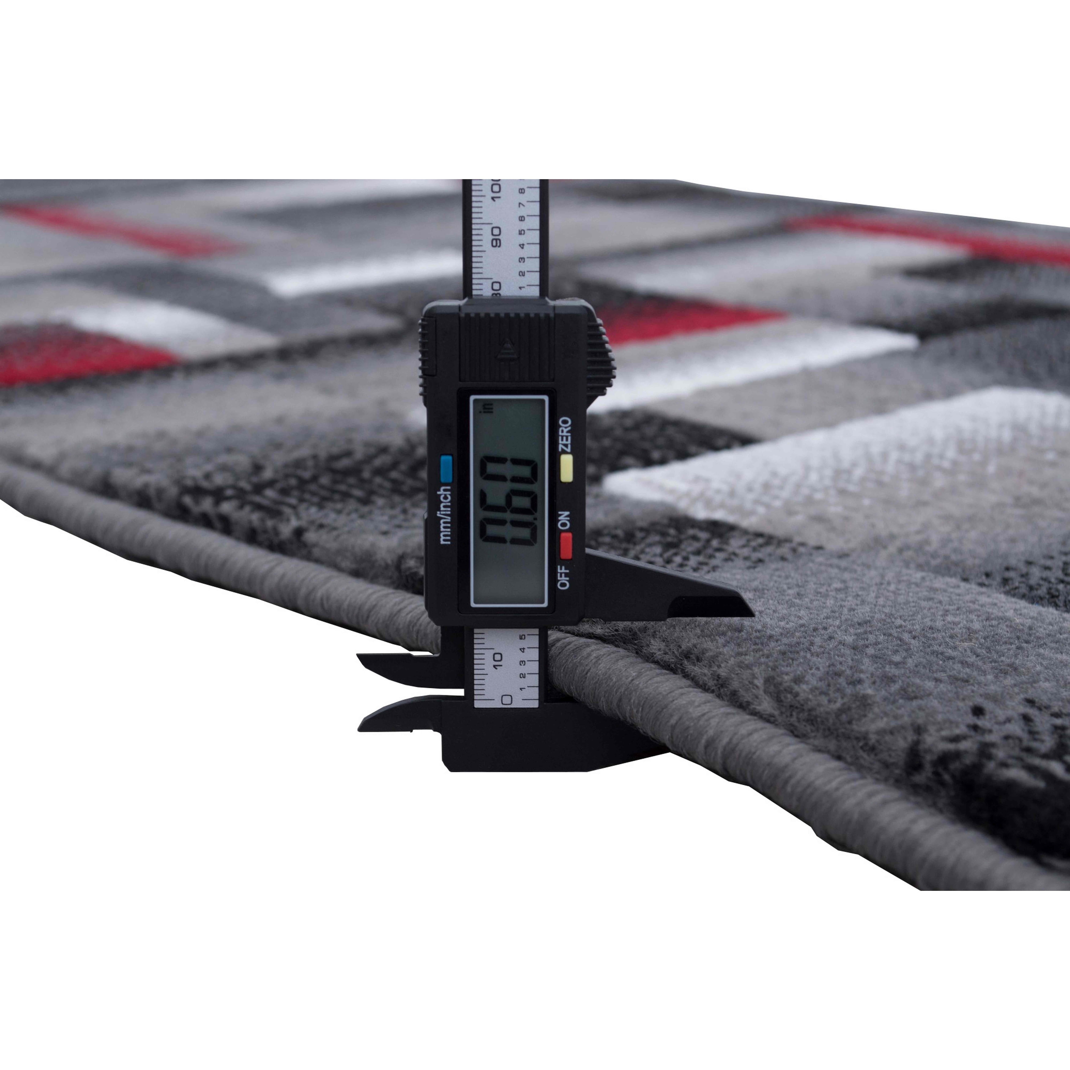 HR HANDCRAFT RUGS HR Lava/Grey/Silver/Black/Abstract Rug Modern ...