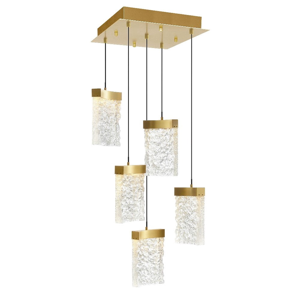Lava Integrated LED Brass Mini Pendant - Walmart.com