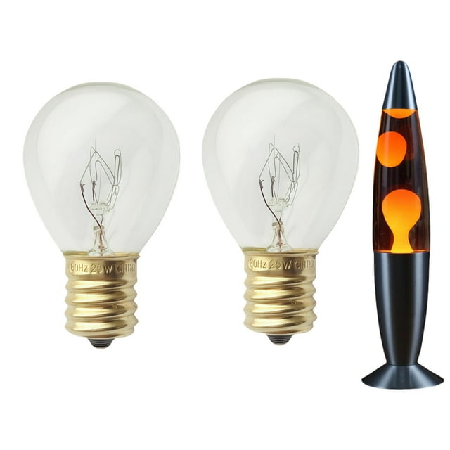 Lava Lamp Bulb 2 Pack S11 25W E17 Base Lava Lamp Light Bulb,Replacement ...