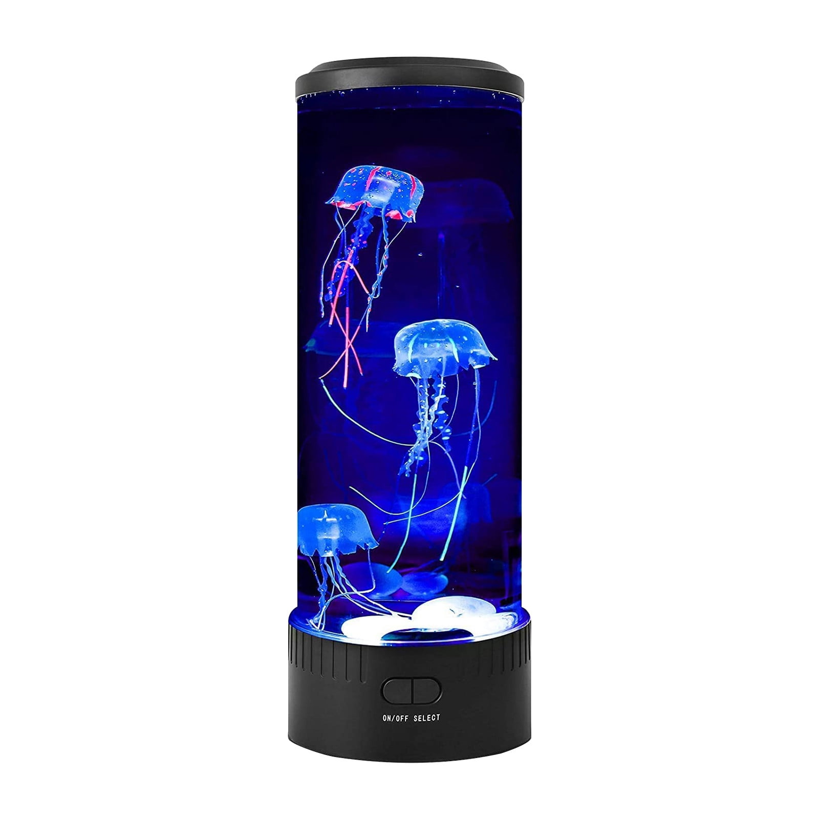 Lava Lamp LED With 7 Color Changing Light Round Aquarium Lamp Night ...