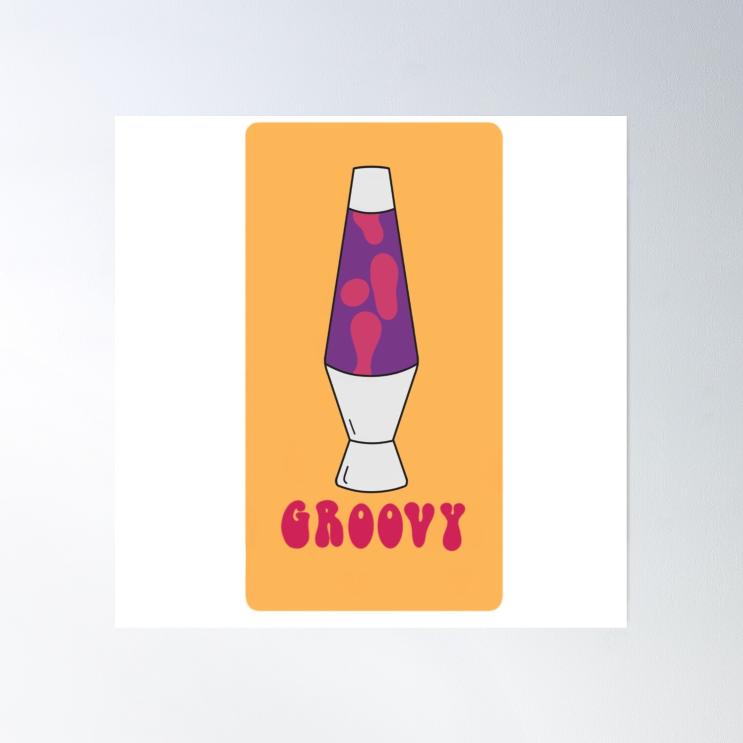 Lava Lamp Poster Wall Art, Modern Wall Decor, 24x24 UNFRAMED - Walmart.com