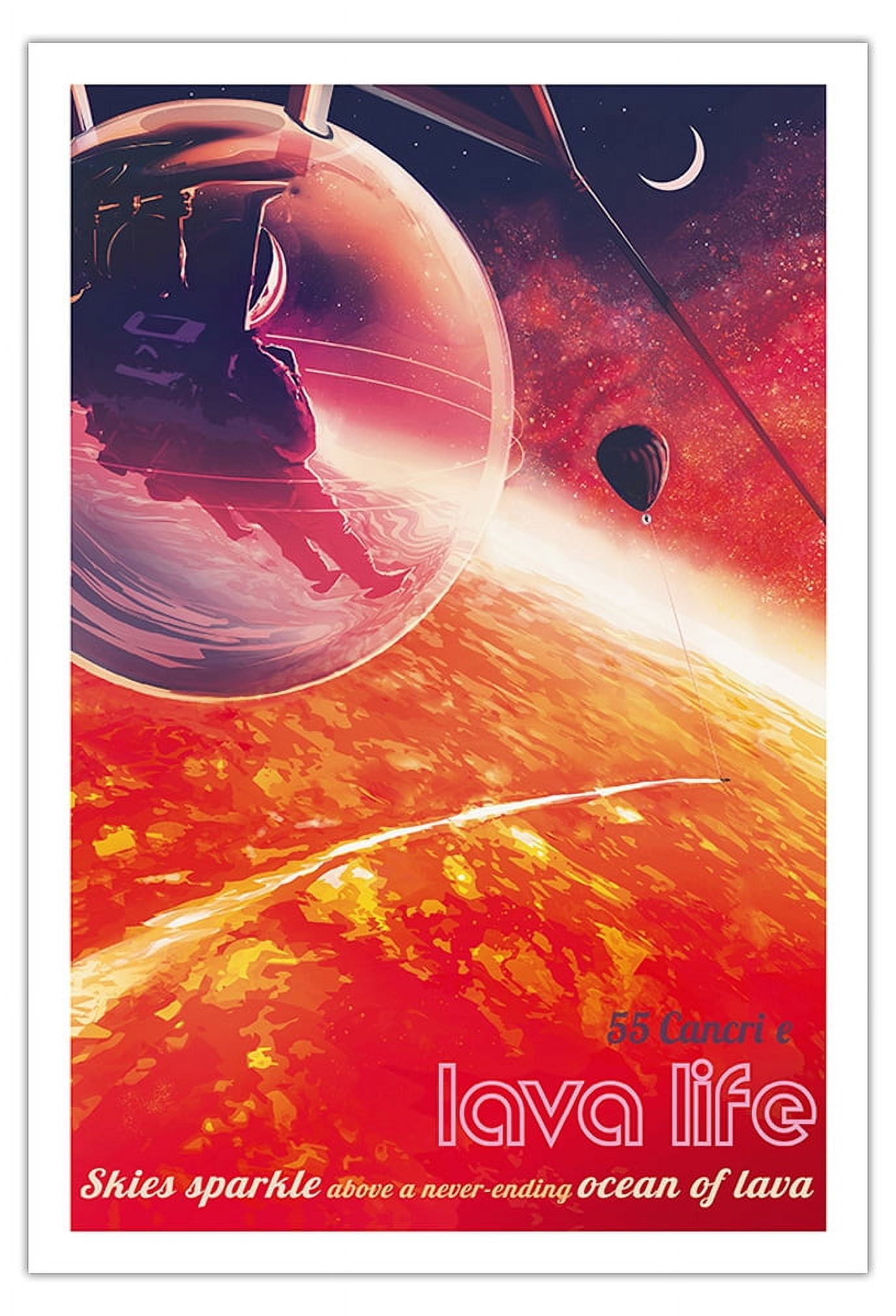 Lava Life - 55 Cancri e - Skies Sparkle Above a Never Ending Ocean of ...