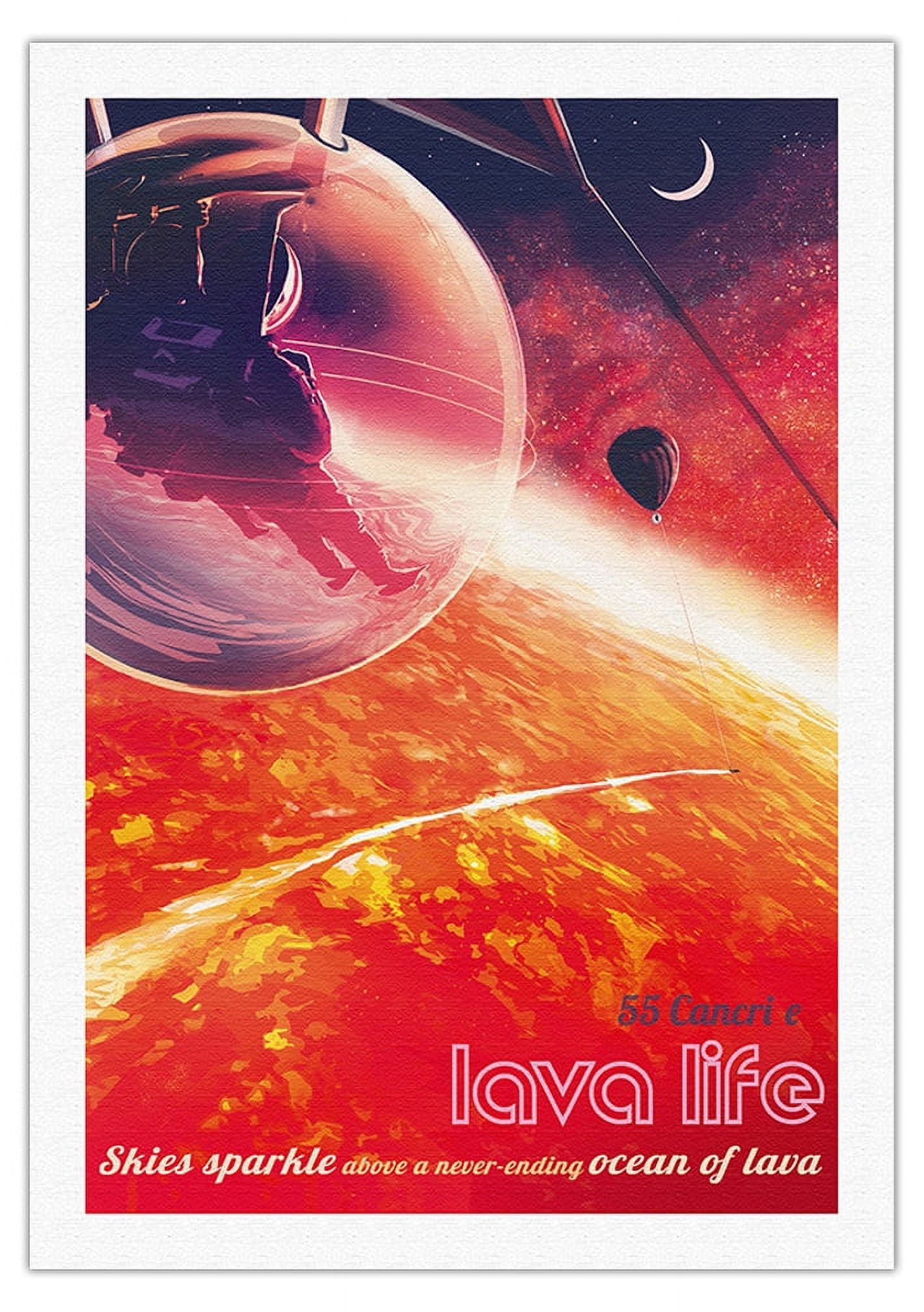 Lava Life - 55 Cancri e - Skies Sparkle Above a Never Ending Ocean of ...