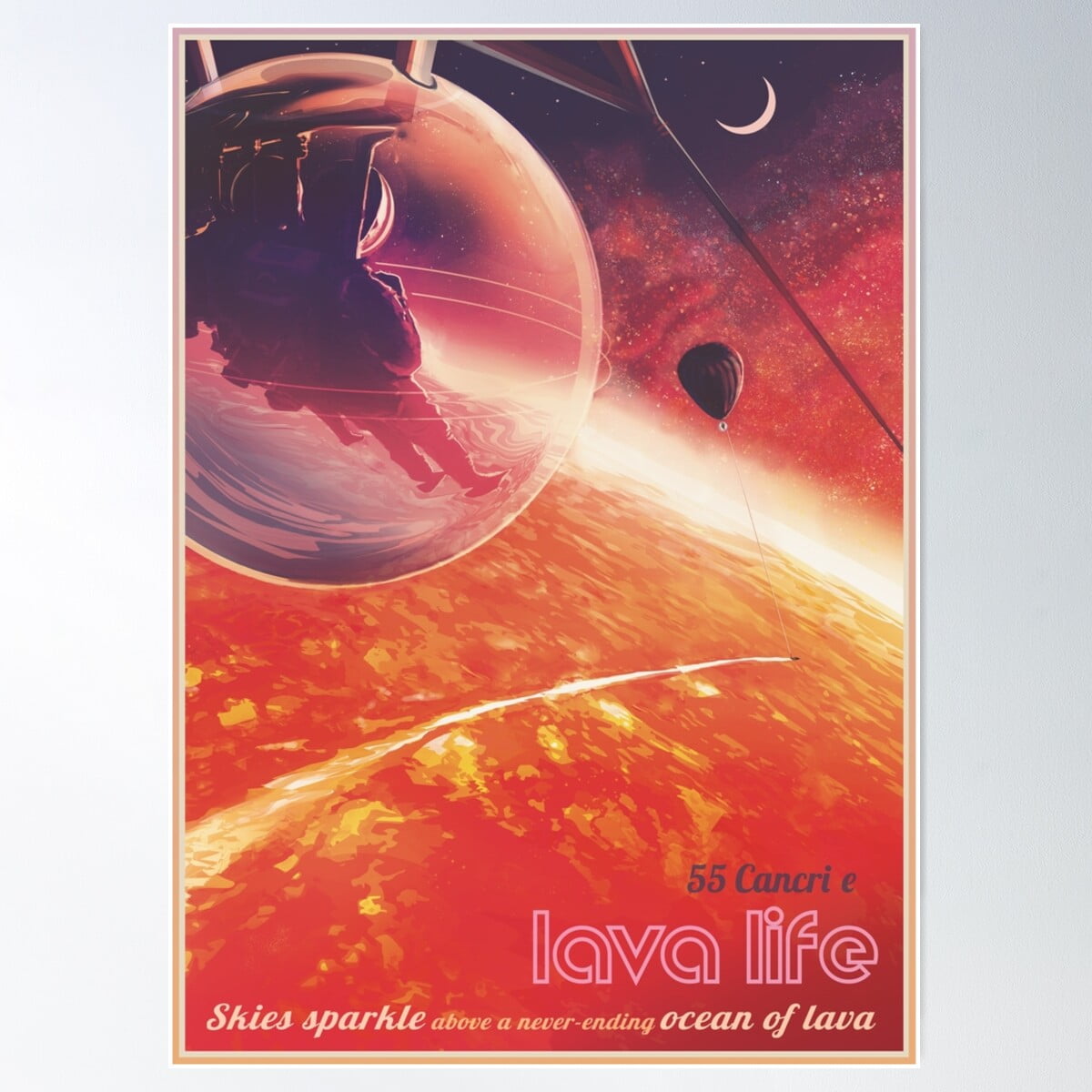 Lava Life At Planet Janssen, 55 Cancri E, Space Travel Nasa Exoplanet ...