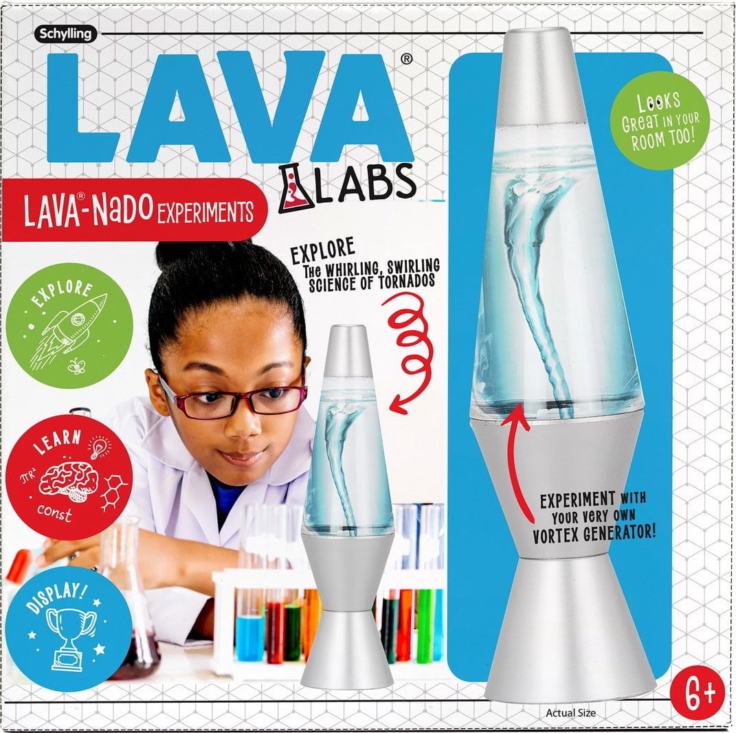 Schylling Lava Science Experiment Kit, Fluid Dynamics Vortex Light ...