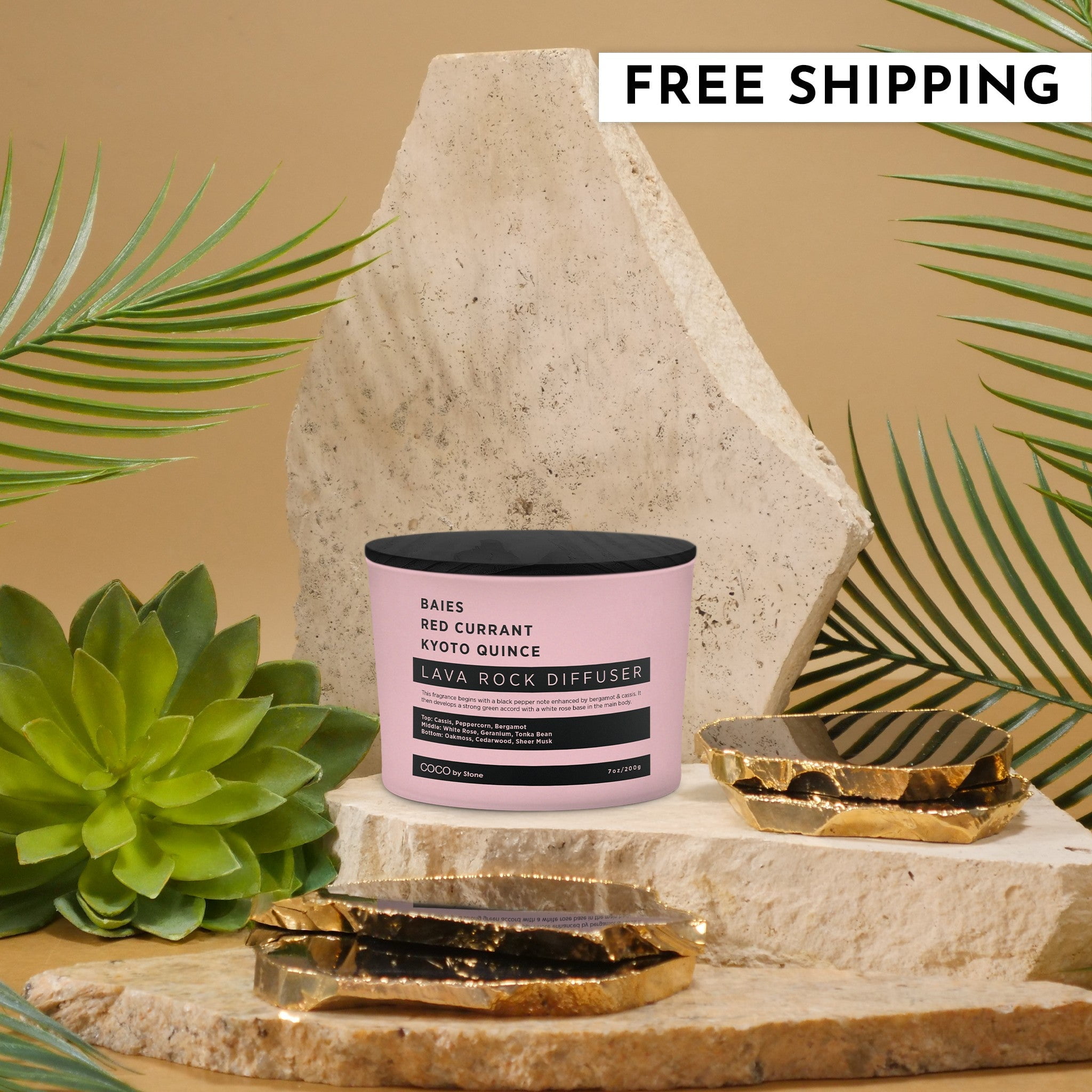 Lava Rock Diffuser (Baies | Red Currant | Kyoto Quince) - Walmart.com