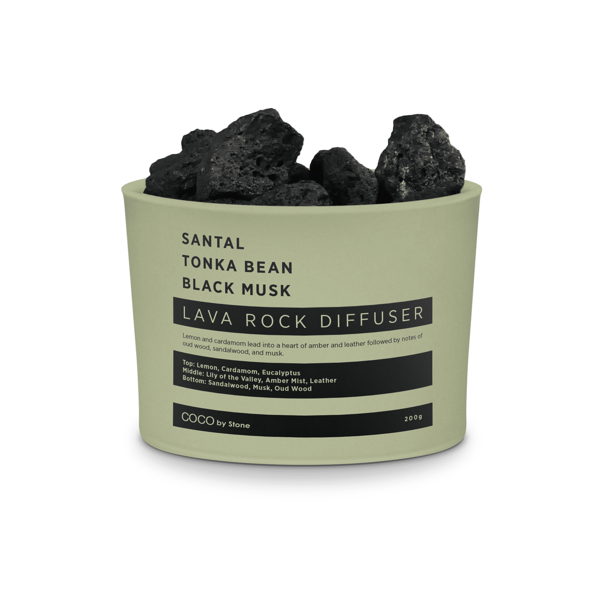 Lava Rock Diffuser (Santal | Tonka Bean | Black Musk) - Walmart.com