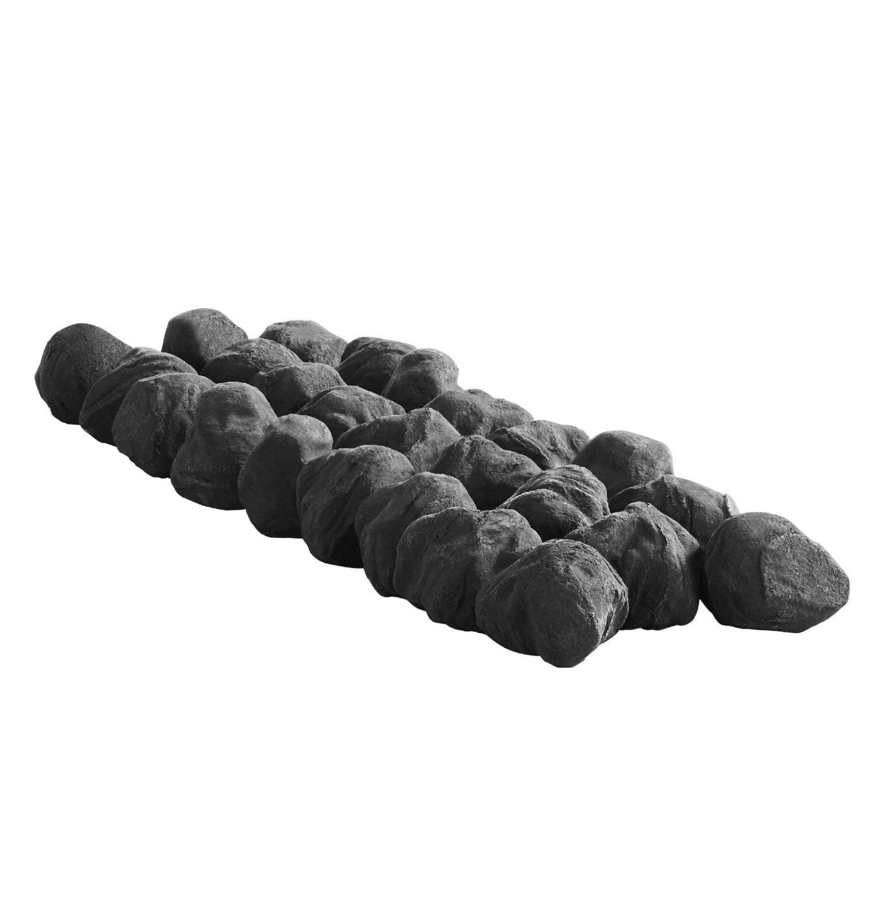 Lava Rocks Fire Stones 25 Pcs, 1.2-2 Inch Ceramic Fireballs for Fire ...