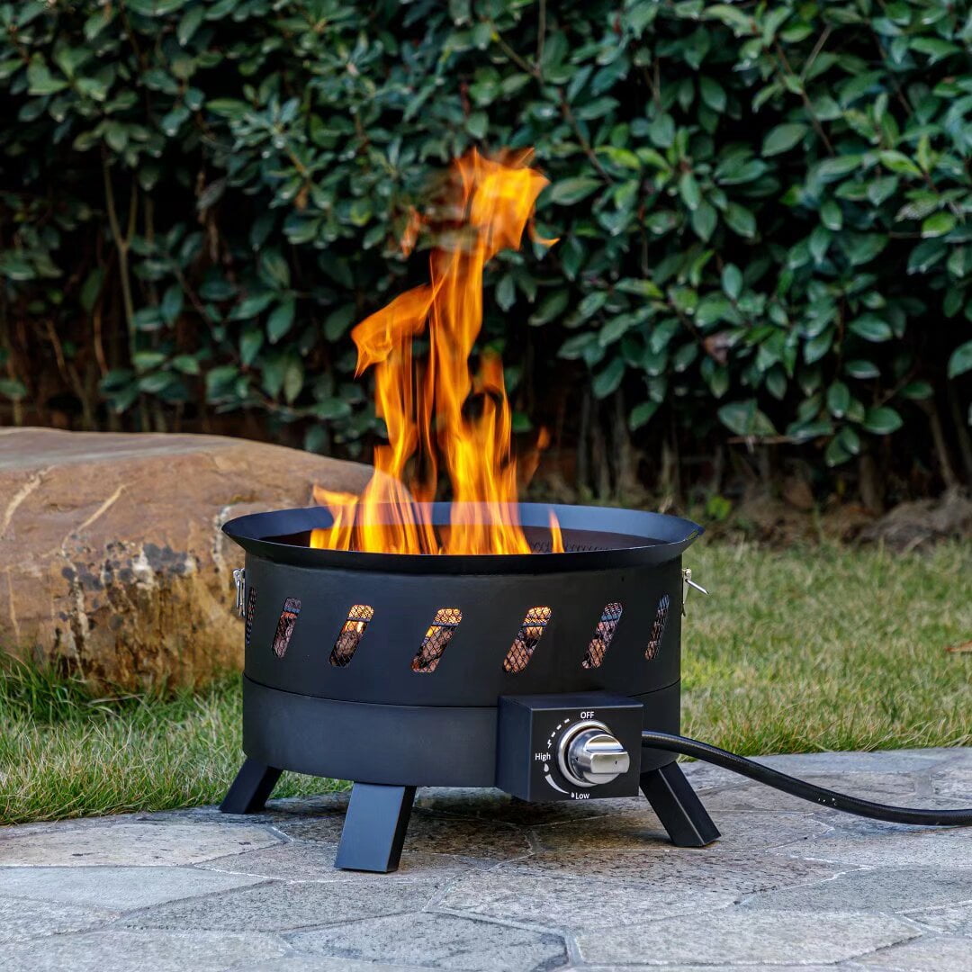 Lava Star Portable Propane Outdoor Fire Pit 17.3-Inch 50,000 BTU ...