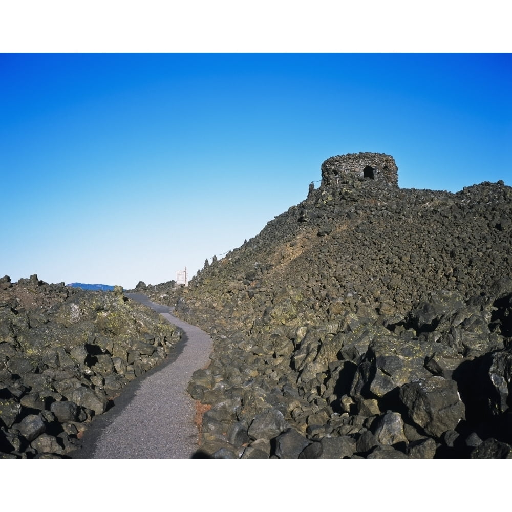 Lava fields at McKenzie Pass; Sisters Oregon United States of America ...