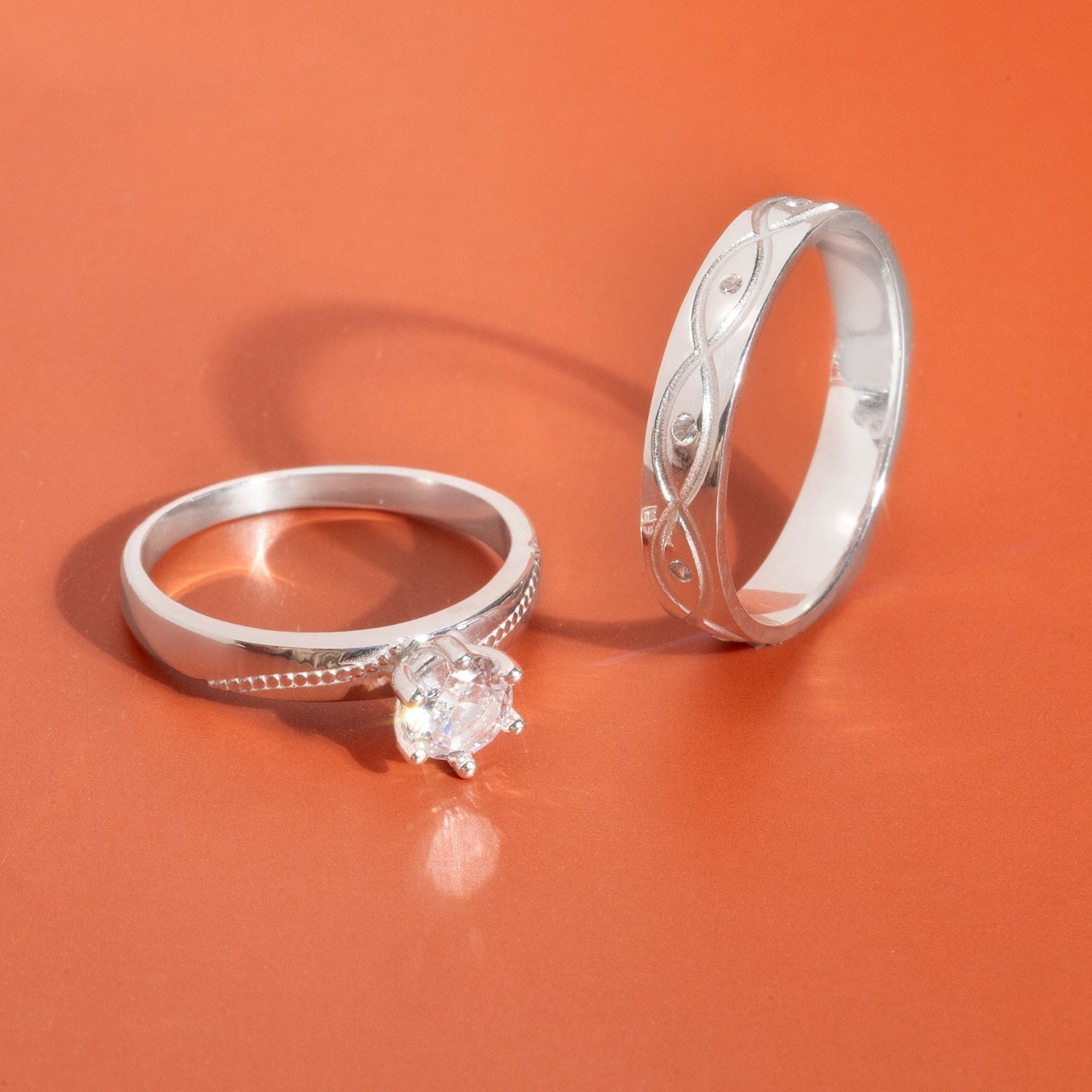 LavaJewelry, Destiny's Promise Ring, 925 Sterling Silver Ring, Infinity ...