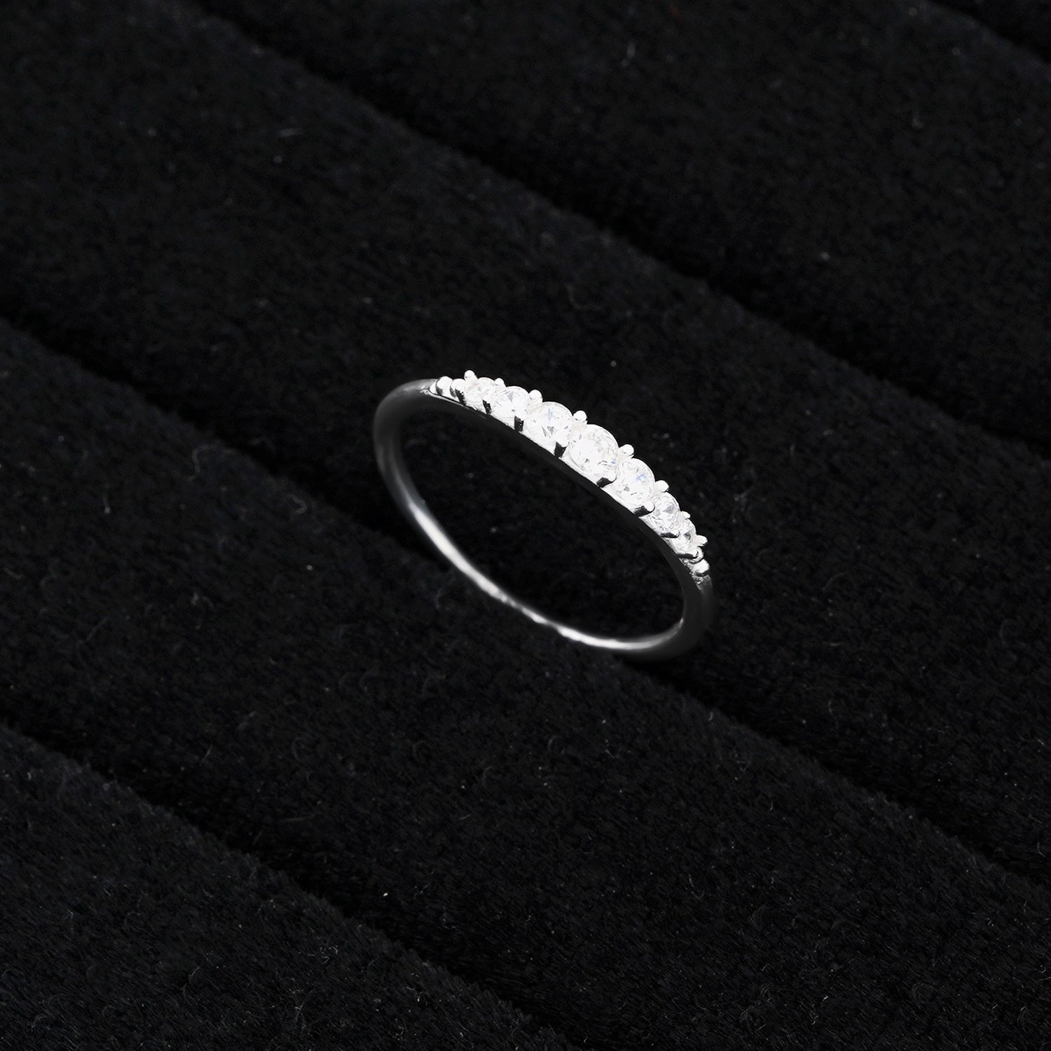 LavaJewelry, Horizontal-set Gemstone Ring, 925 Sterling Silver Ring ...