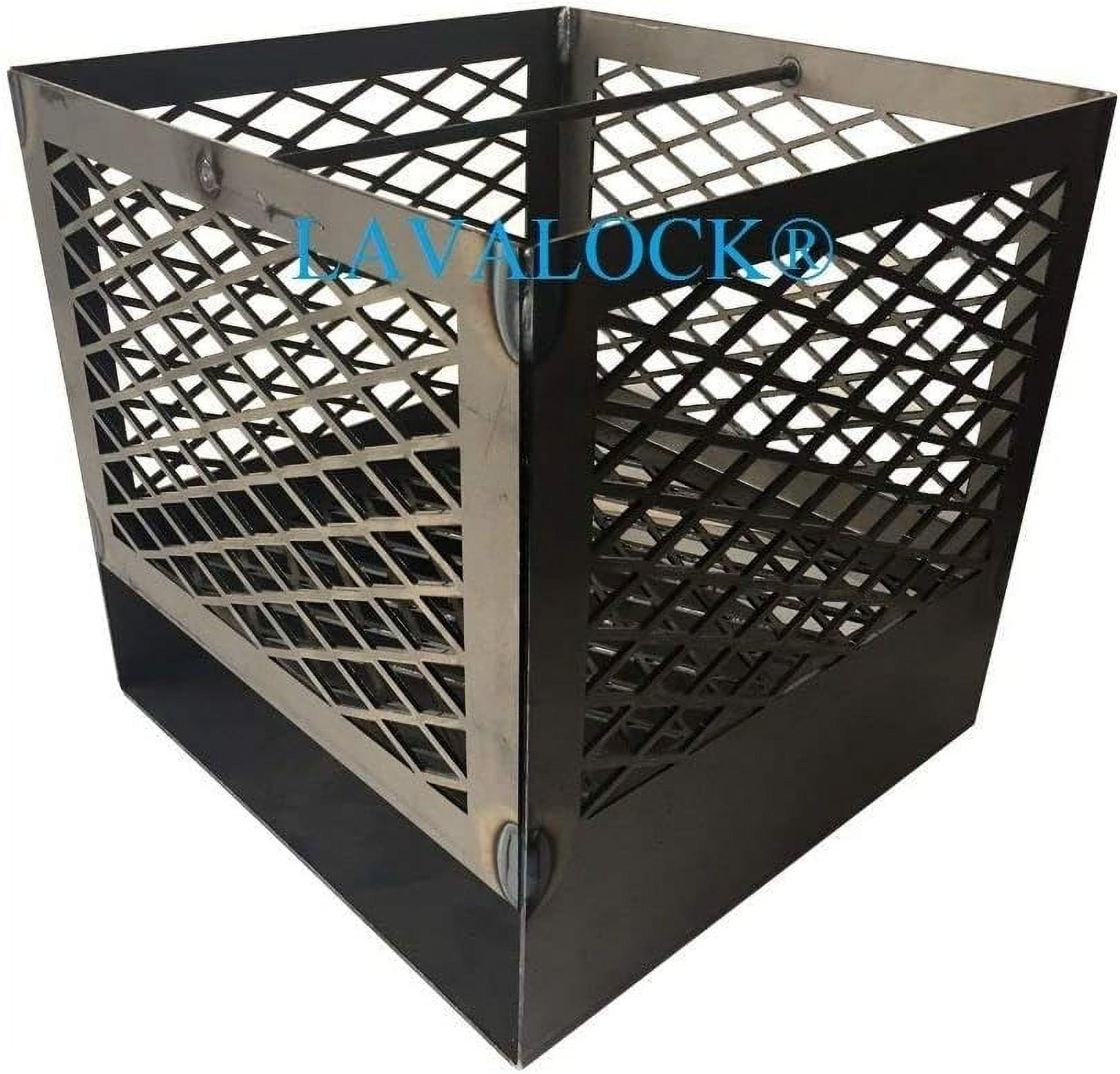 LavaLock Charcoal Basket UDS Ugly Drum Smoker w/Legs & ash pan 55 gal fire Box 12 12 12 ...
