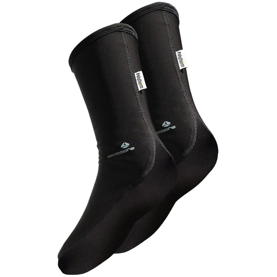 Lavacore Polytherm with Tough Sole Sock Black (Black, Double Extra ...