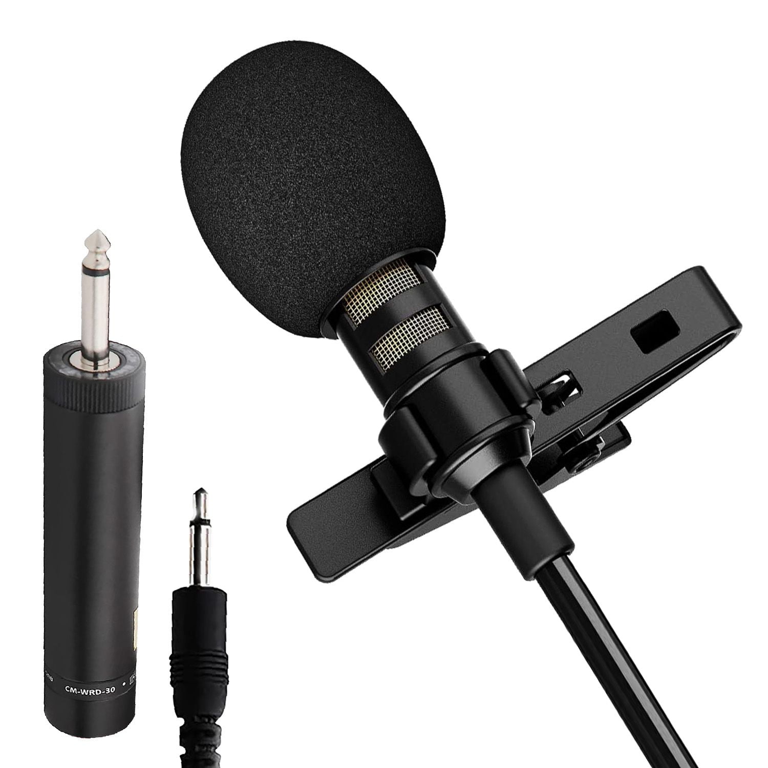 Lavalier Microphone Professional Tiny Shirt Clip On Lapel Mic Mini Body ...