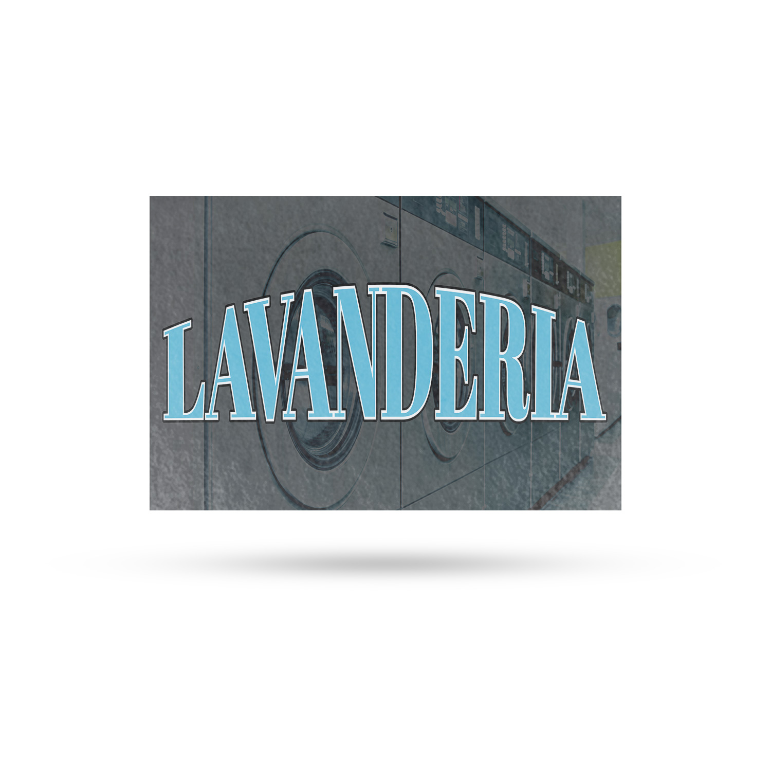 Lavanderia Vinyl Decal 24 Inch x 36 Inch Weatherproof Heavy-Duty ...