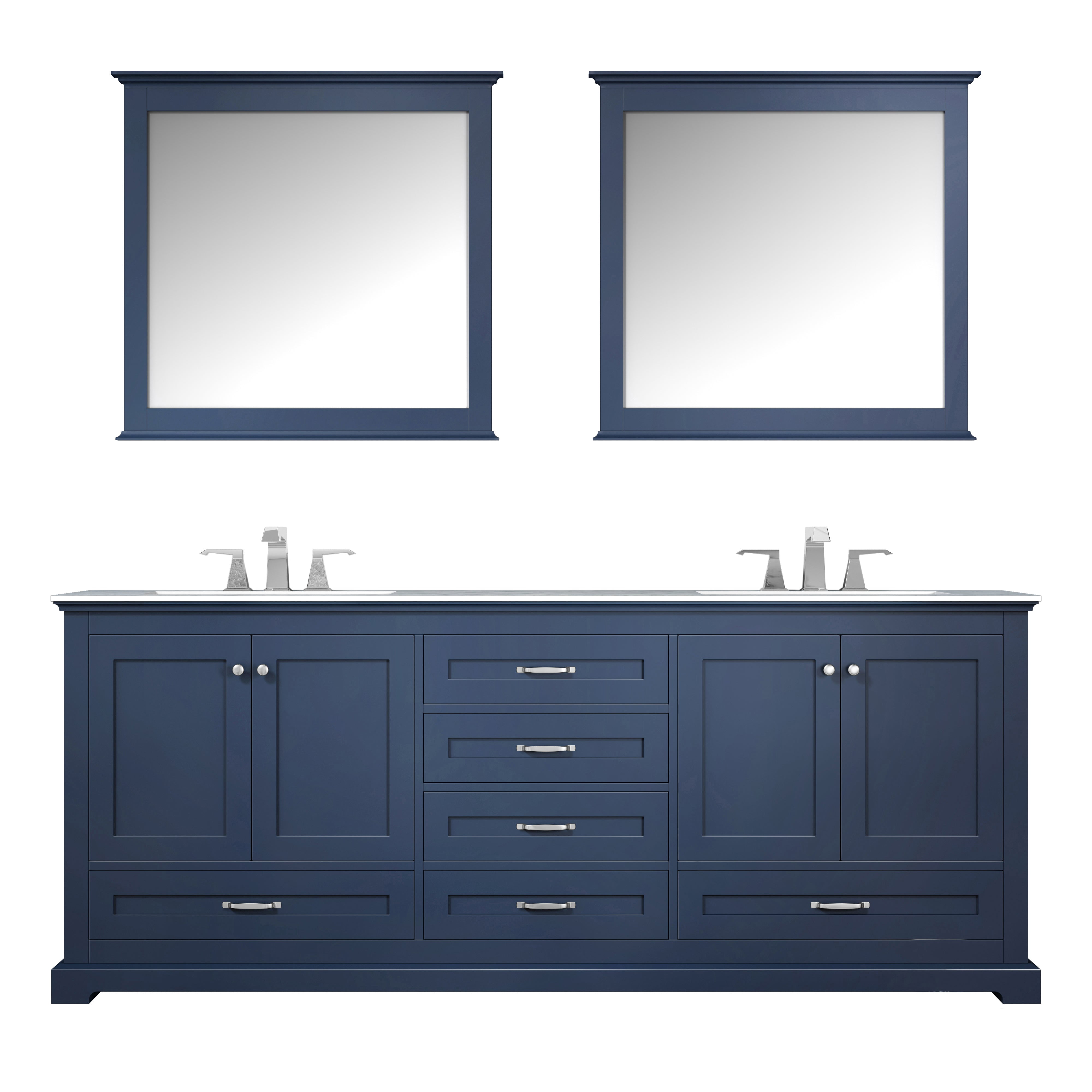 Lavanti Dumiat 80 Inch Bathroom Vanity with Sink – Stylish Navy Blue ...