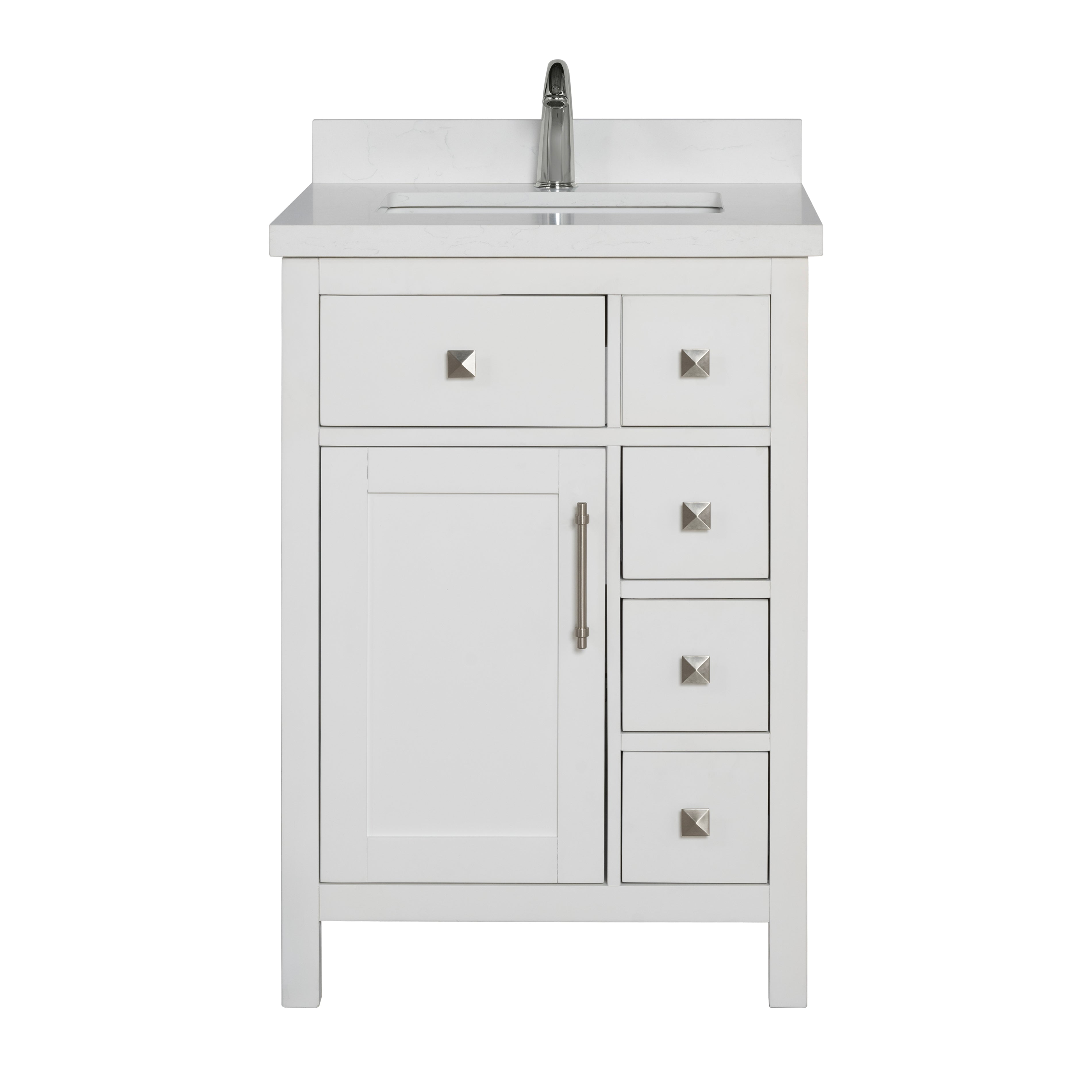 Lavanti Oakford 24 Inch Bathroom Vanity with Sink – Stylish White ...