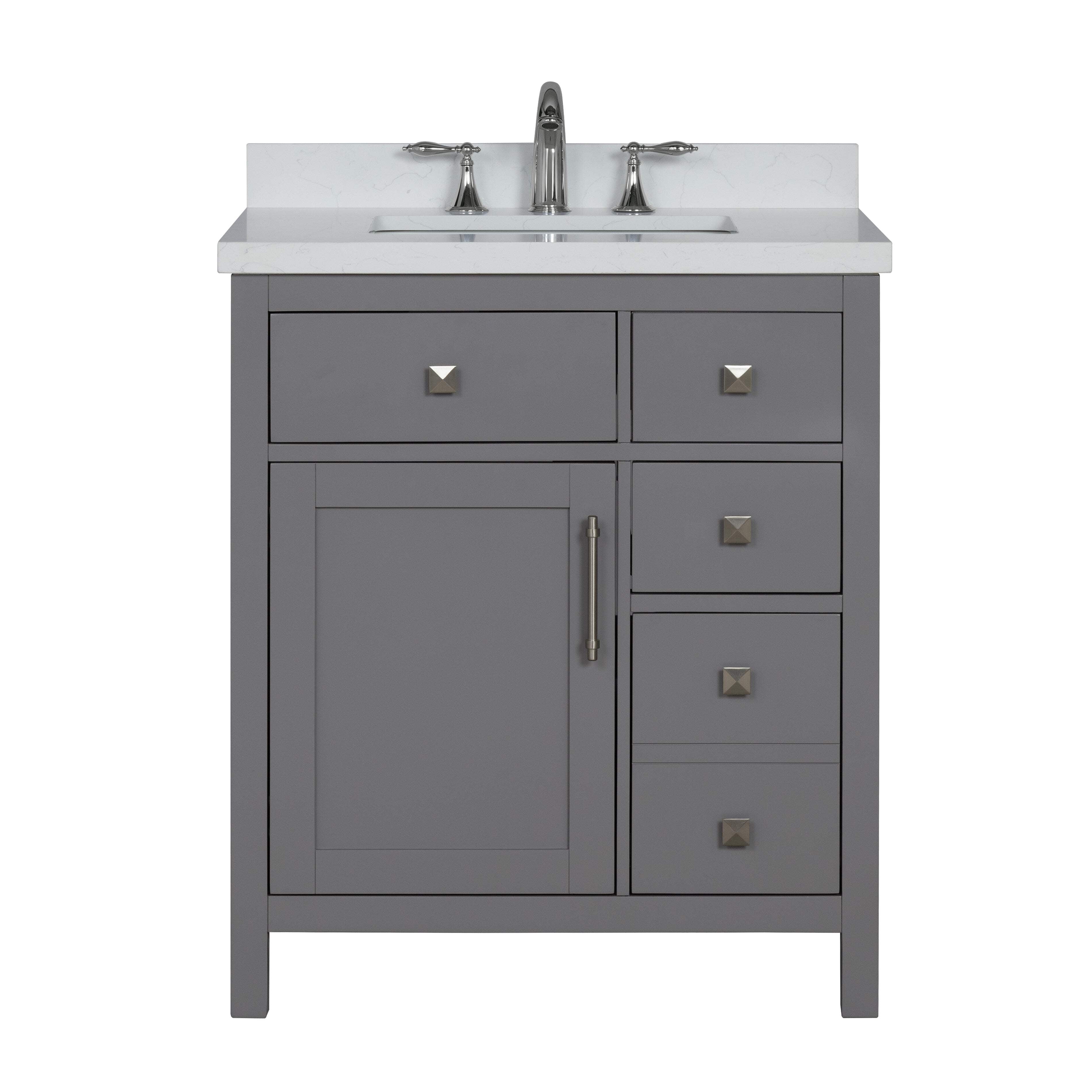 Lavanti Oakford 30-inch Bathroom Vanity with Sink – Stylish Gray ...