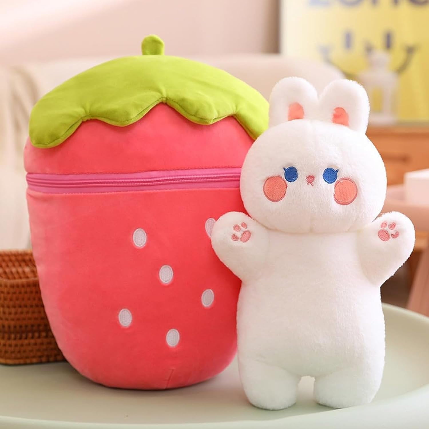 Lavanya Enterprises-Hidden Fruit Bunny Soft Toys for Kids, Stuffed ...