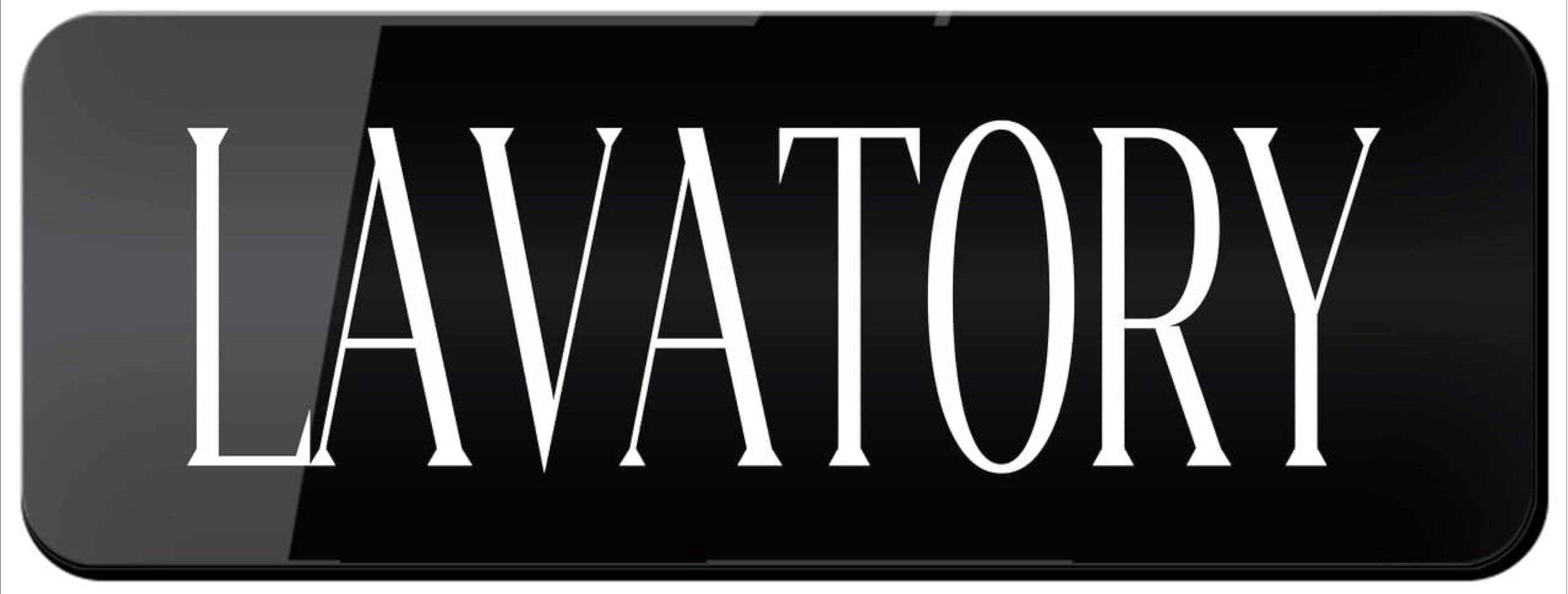 Lavatory Acrylic Plastic Sign Room Decor, Indoor & Outdoor Signs For ...