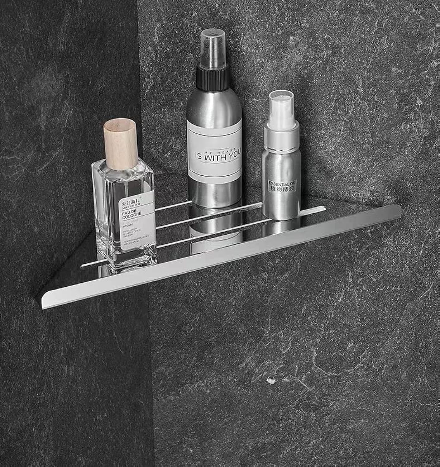 Lavatory Bathroom Corner 304 Stainless Steel Shelf Wall Mount ...