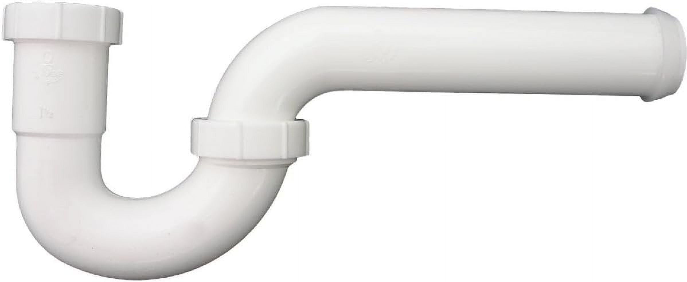 Larsen P-Trap Kitchen Drain Part, White PVC - 1-1/2 In. - Walmart.com